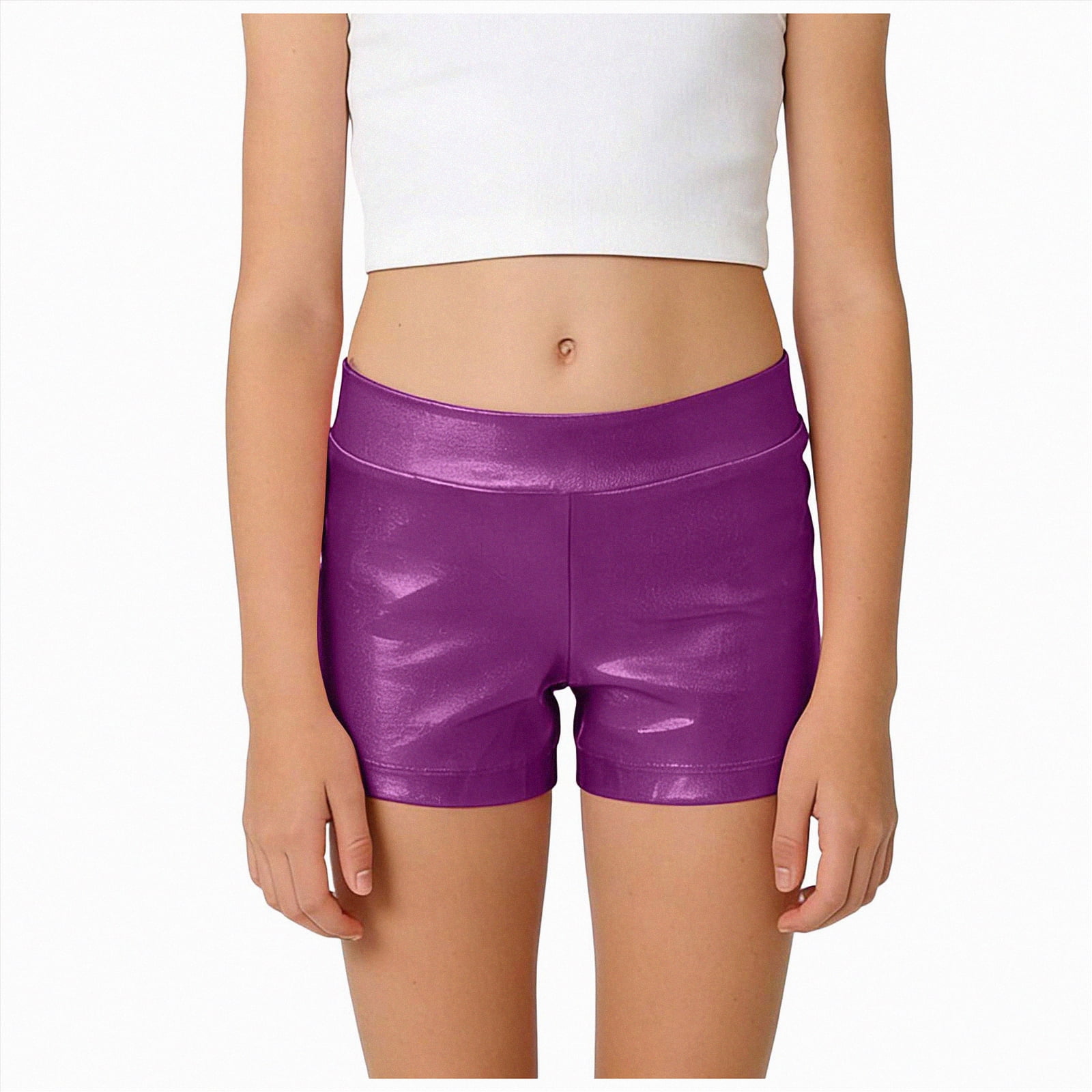 Ccpelsie Girls Bubble Shorts Summer Casual Athletic Shorts Pleated Wide ...