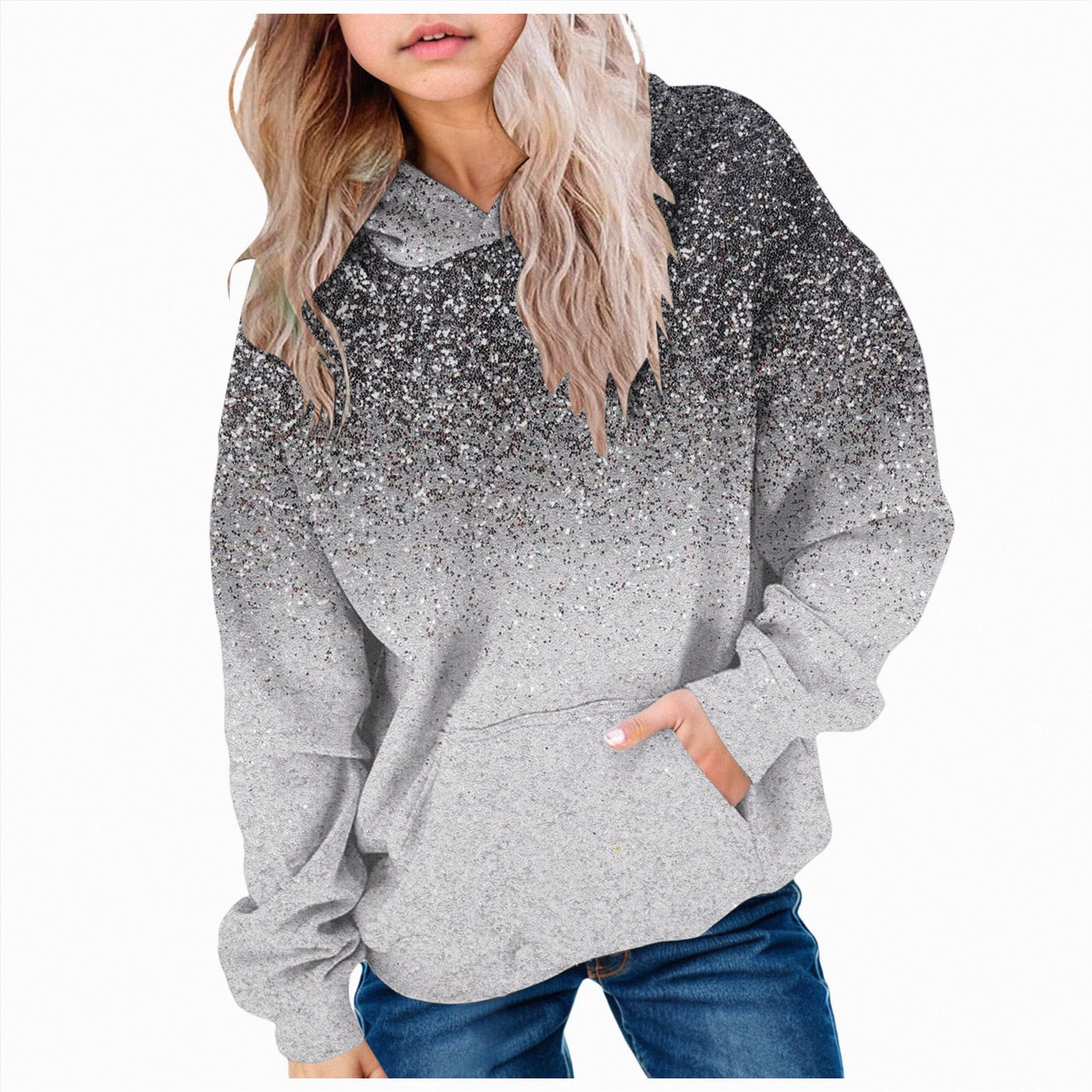 Ccpelsie Girls Casual Sweatshirts Cute Trendy Fall Pullover Crop Tops ...