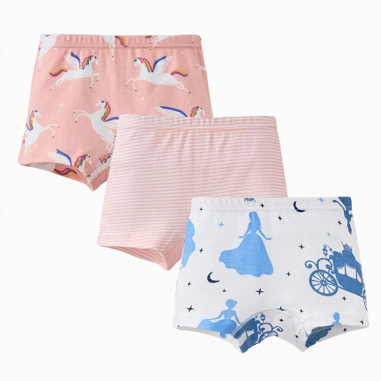 Ccpelsie Girls' Casual Underwear Soft Cotton Panties for Toddler Little ...