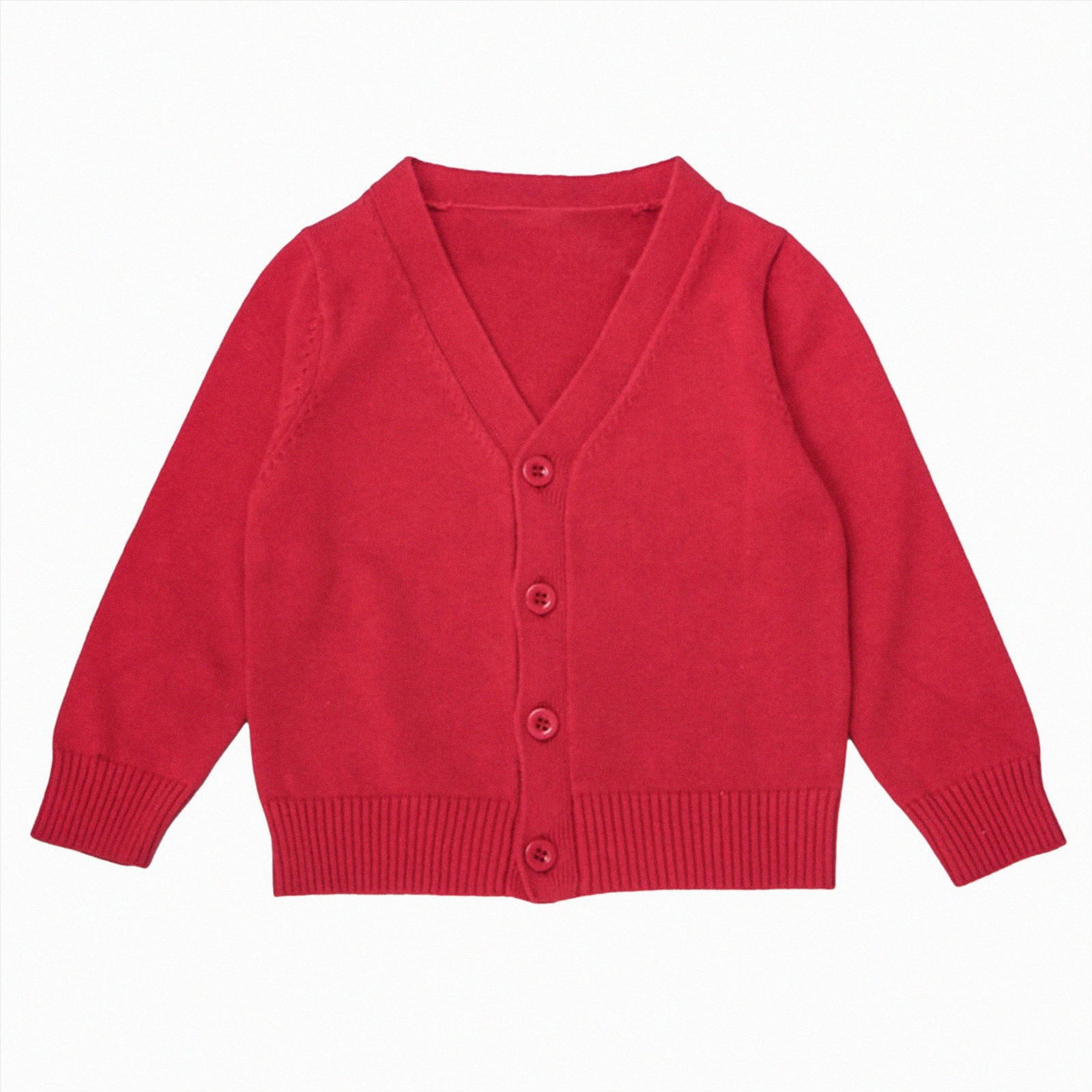 Ccpelsie Girls Cute Cardigan Knit Kids Cardigan Long Sleeve Crew Neck ...