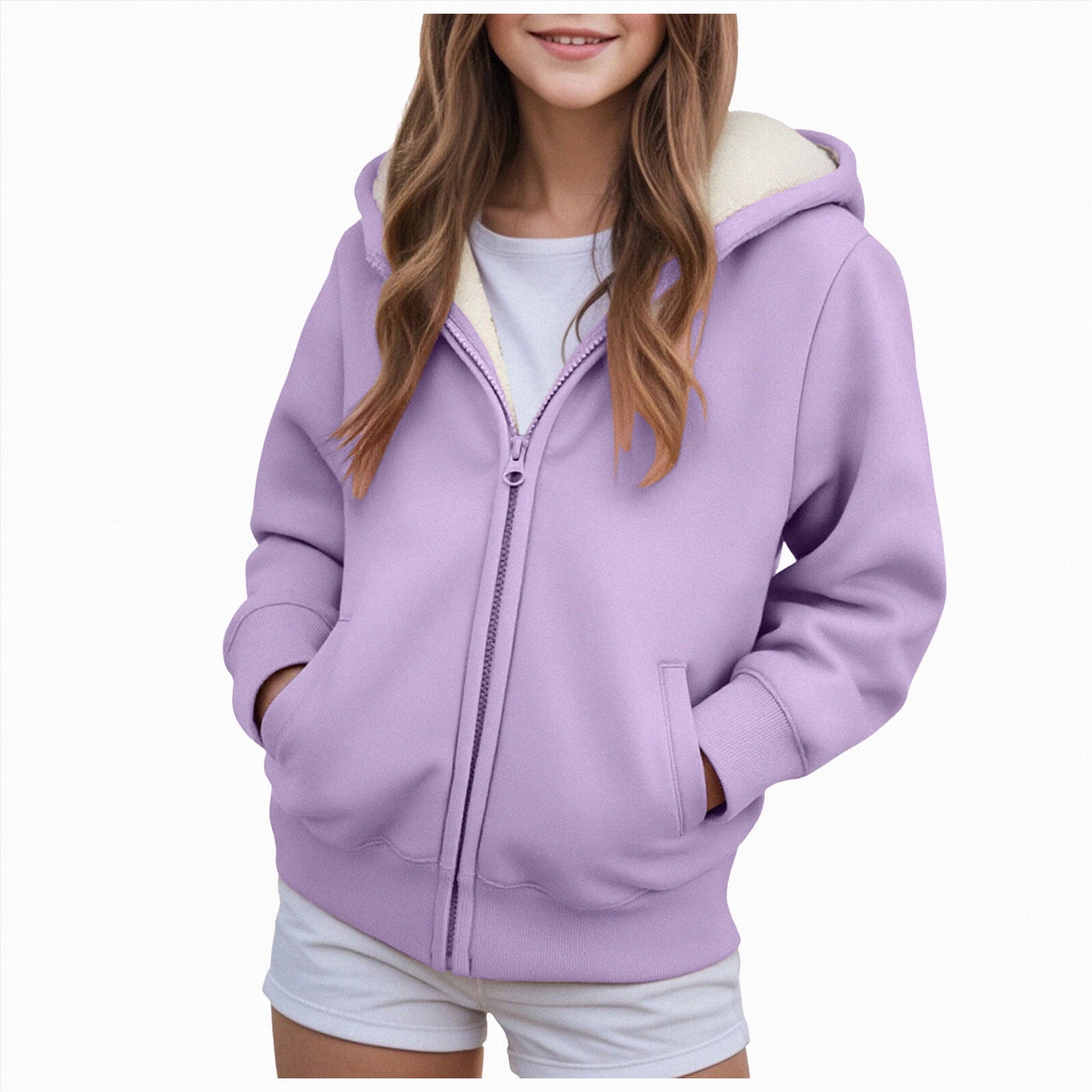 Ccpelsie Girls Fall Zipper Sweatshirts Cute Trendy Fall Tops for Teen ...