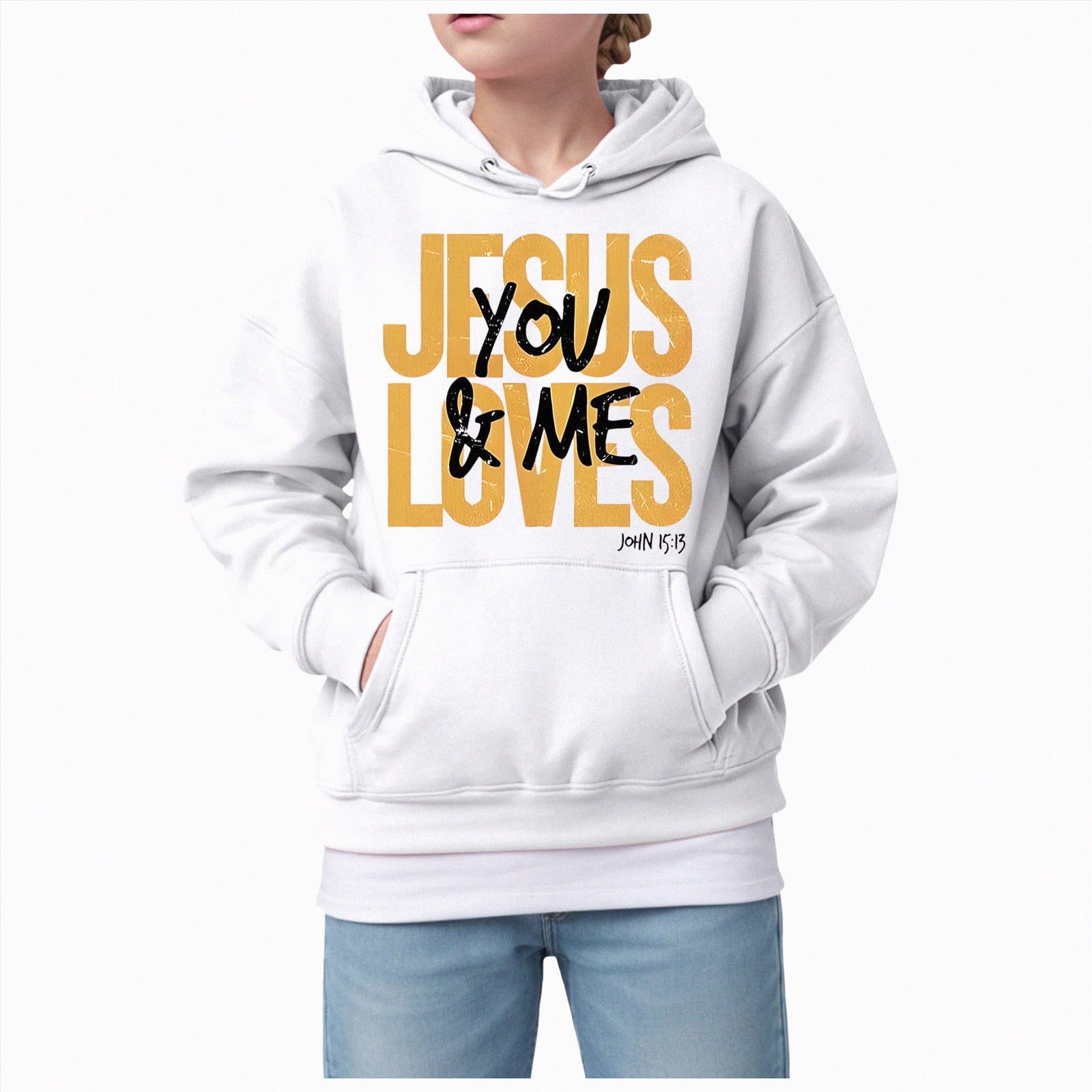 Ccpelsie Girls Fleece Pullover Hoodies Sweatshirt Casual Loose Outwear ...