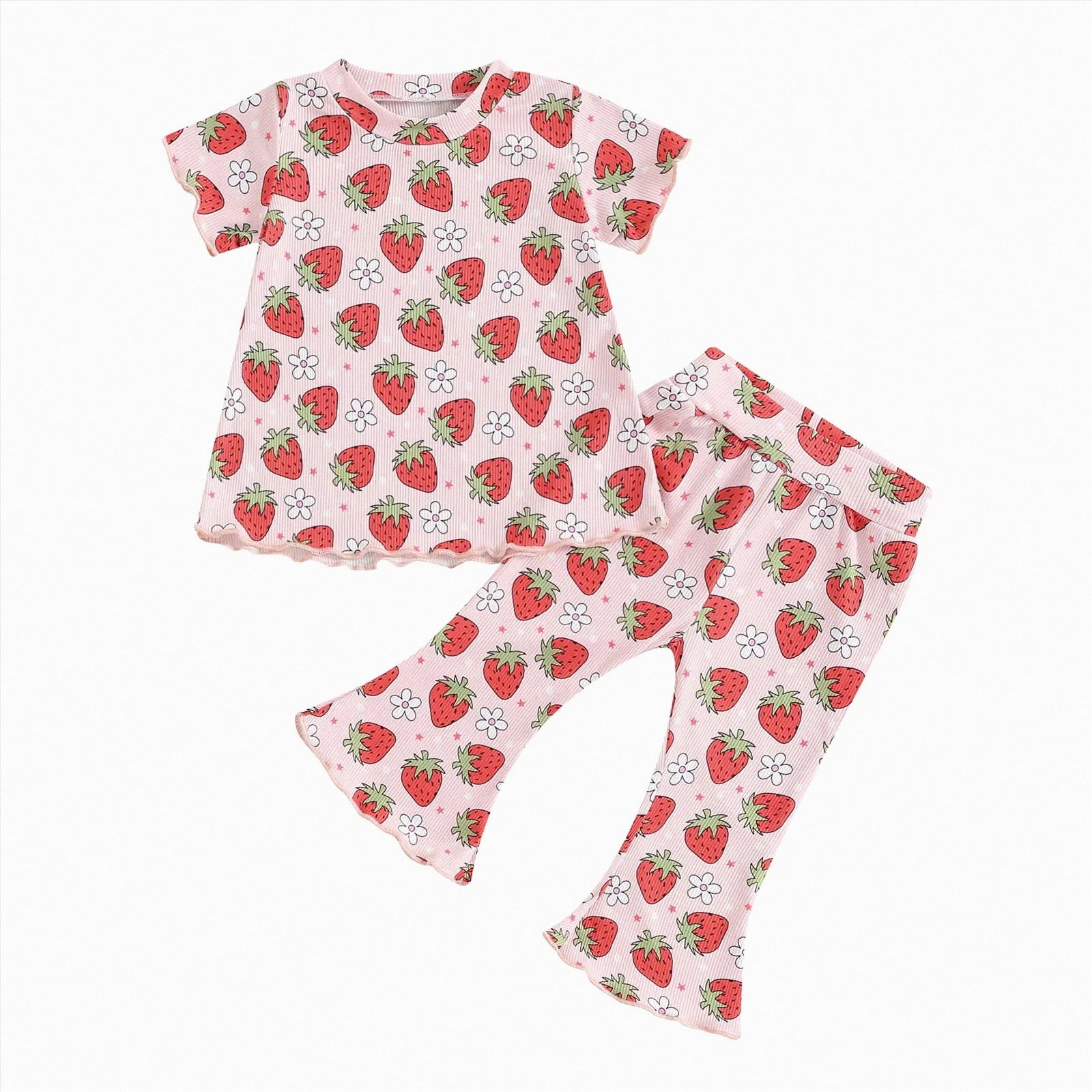 Ccpelsie Girls Hawaiian Outfits Crop Tank Tops + Elastic Waist Shorts ...