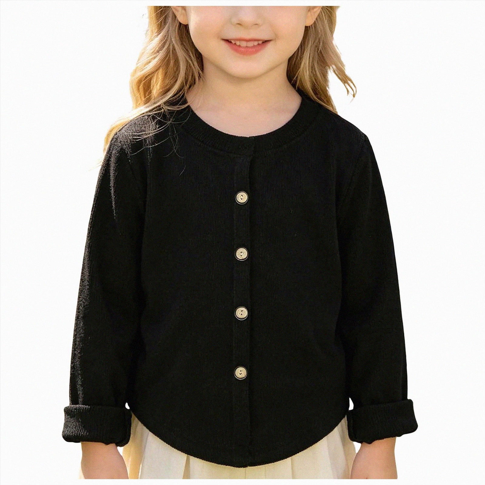 Ccpelsie Girls Long Sleeve Shirts Fall Winter Soft Cotton Long-Sleeve T ...
