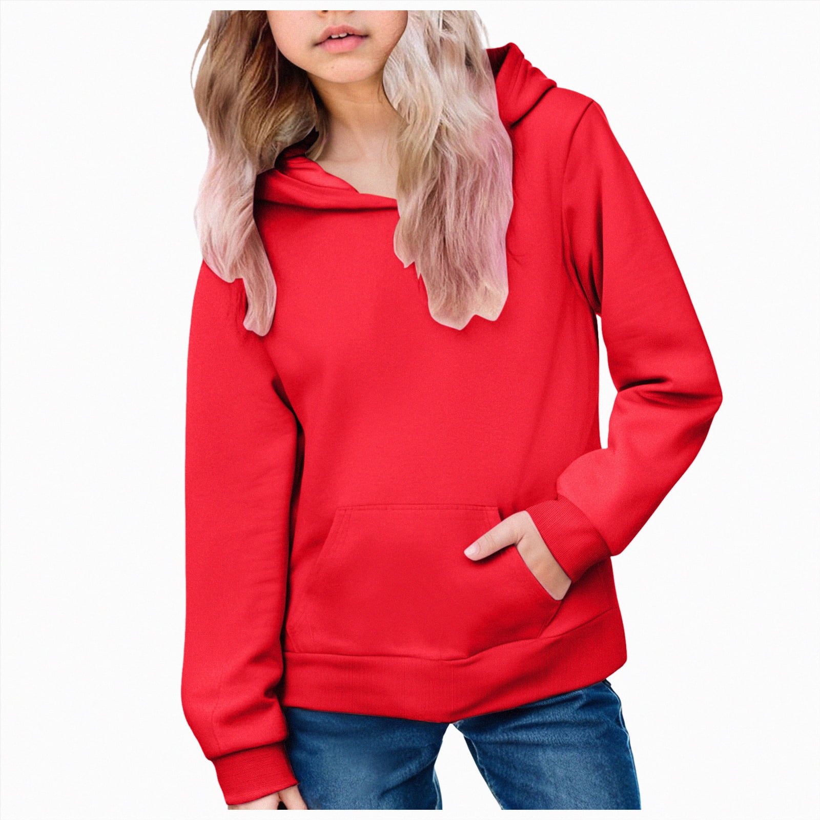 Ccpelsie Girls Soft Sweatshirts Graphic Hoodie Letter Print Crew Neck ...