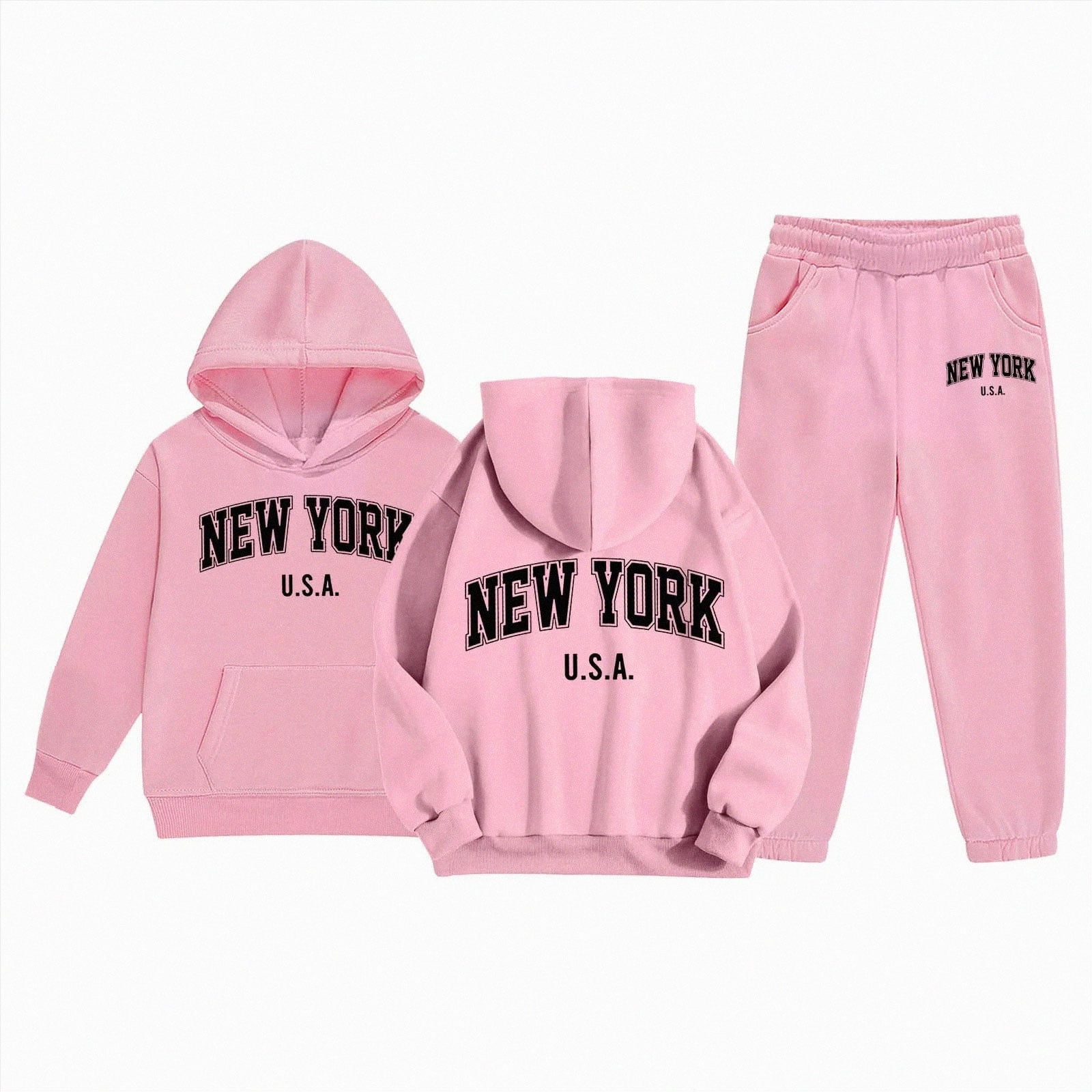 Ccpelsie Girls Sweatsuit Set - 2 Piece Soft Long Sleeve Hoodie ...