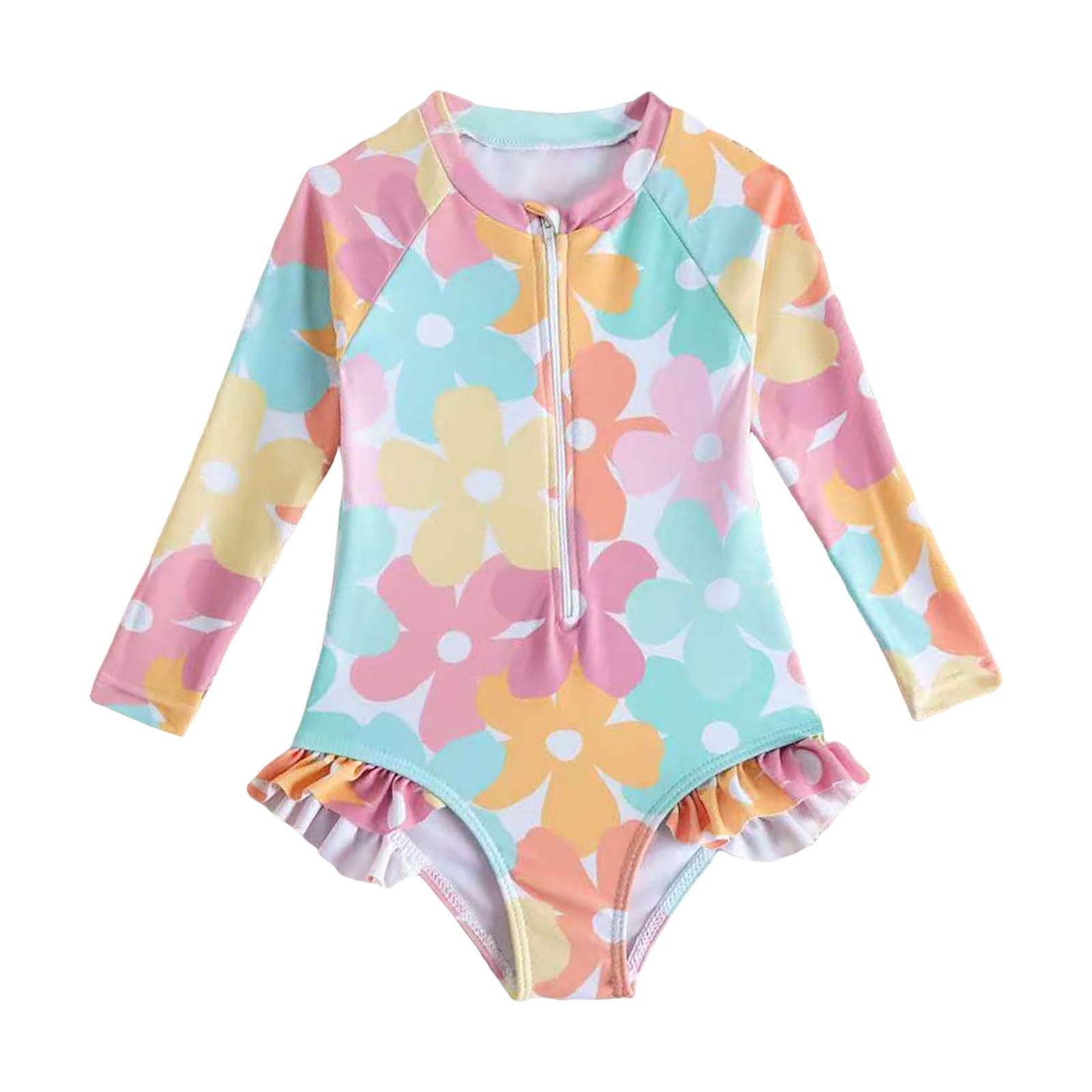 Ccpelsie Girls Swimsuit One Piece Cut Out Solid Color Bathing Suit ...