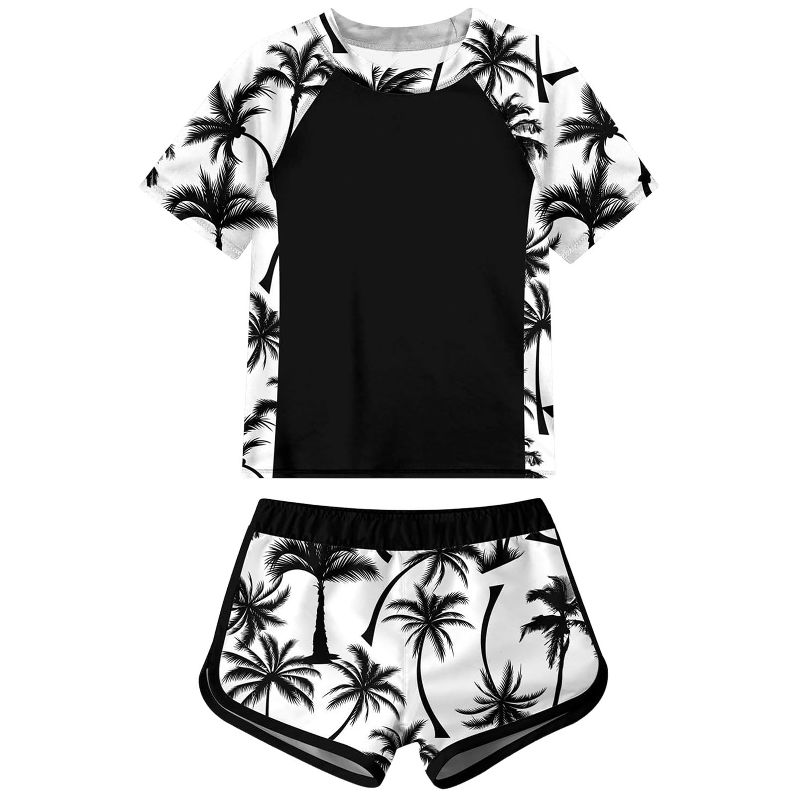 Ccpelsie Girls' Swimsuit Set Kids Cute Print Bikini Swimsuit Summer ...