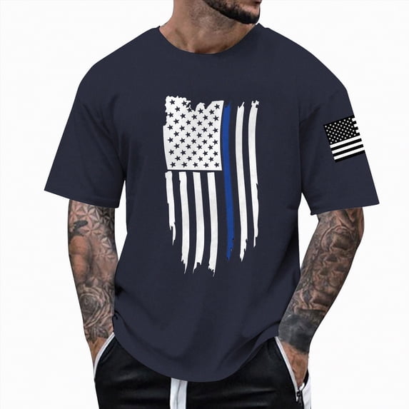 Ccpelsie Graphic Tees for Mens T-Shirts Men T Shirt Independence Day ...