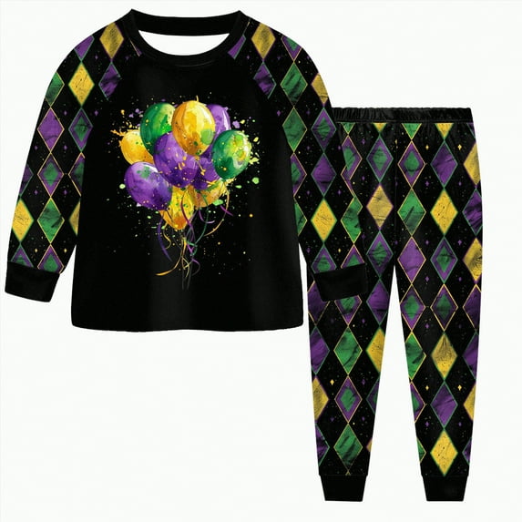 Ccpelsie Infant Toddler 2 Piece Carnival Set Snug Long Sleeve Crewneck ...