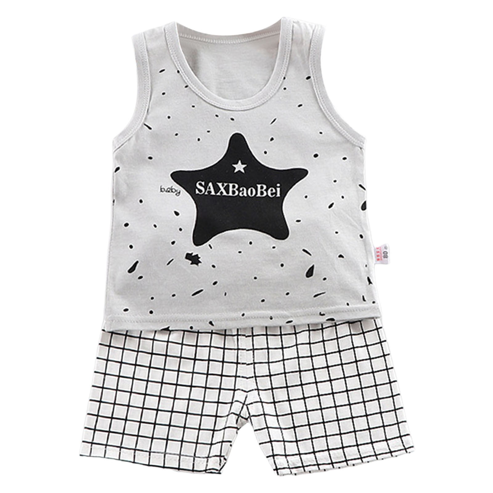 Ccpelsie Kids Boys Clothes Set Short Sleeve T-Shirt Casual Shorts 2Pcs ...