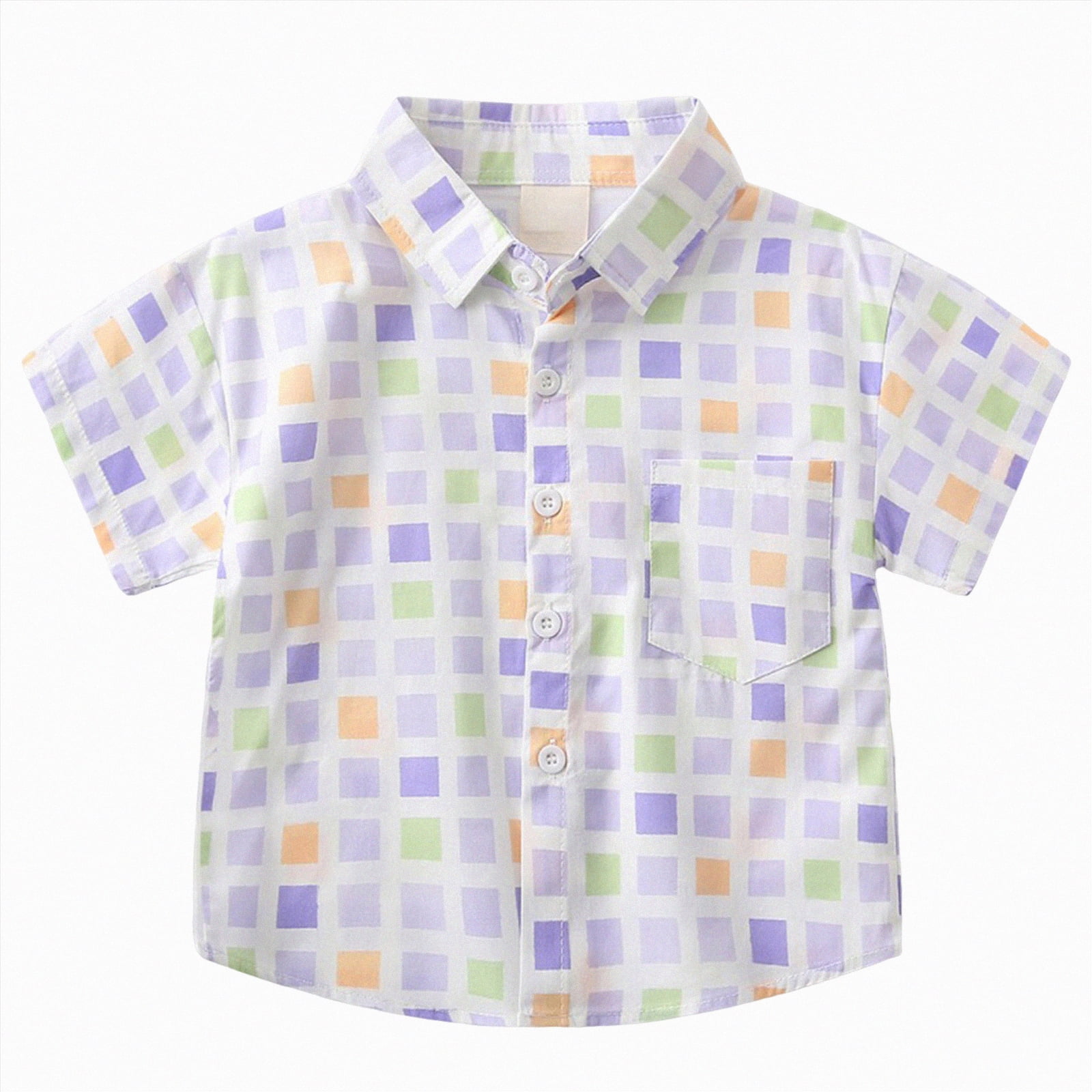 Ccpelsie Kids Classic Short Sleeve Polo Shirt Button Placket Design for ...