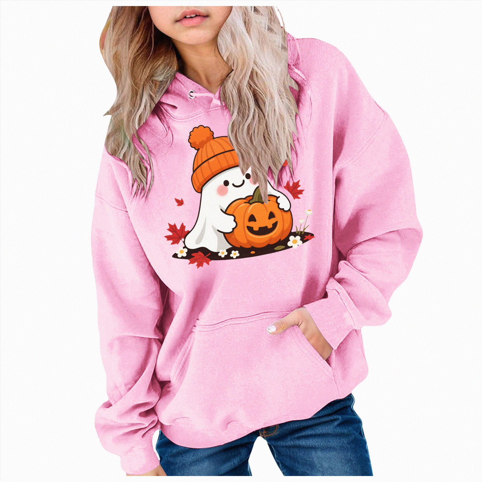 Ccpelsie Kids Fleece Hooded Sweatshirt Kids Long Sleeve Pullover ...
