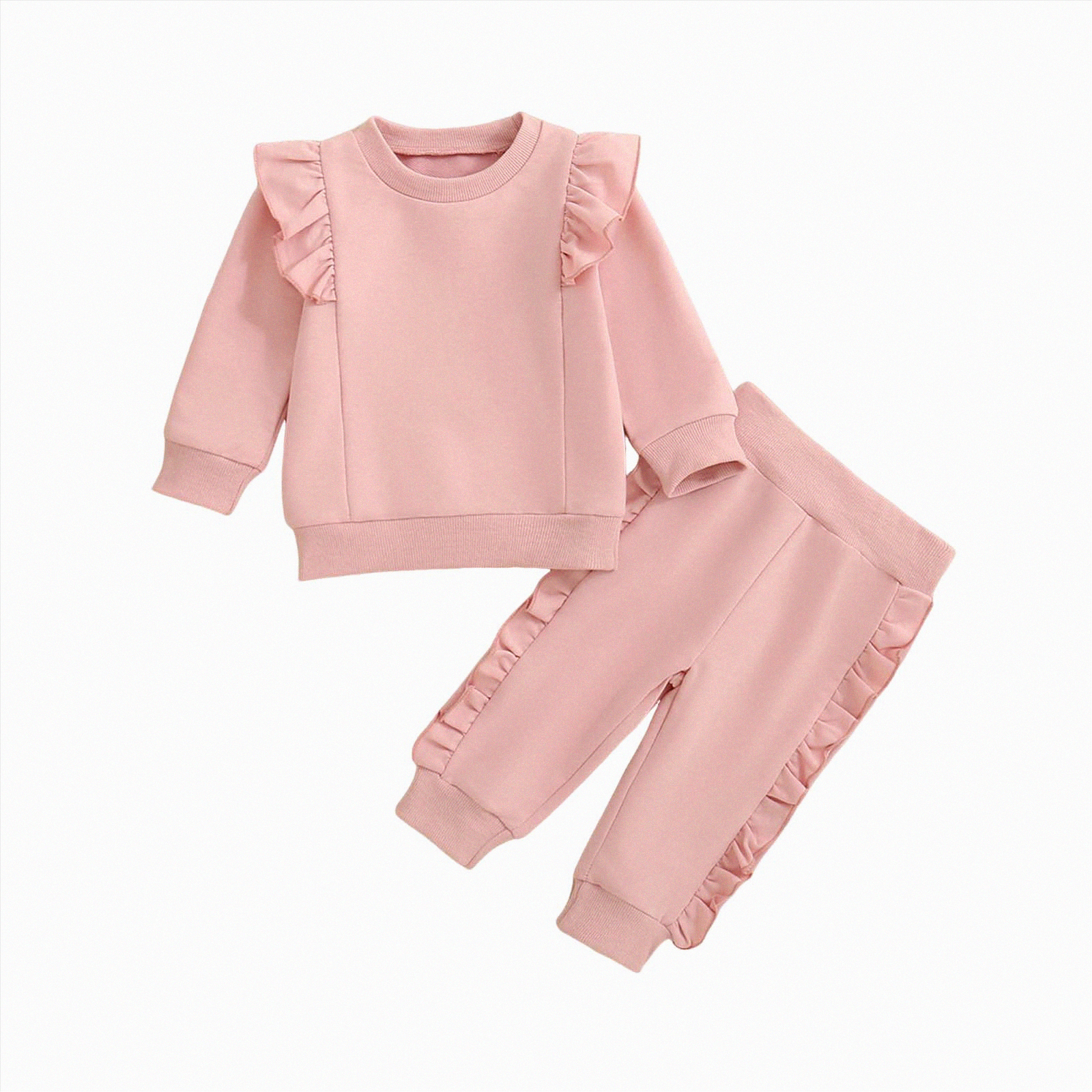 Ccpelsie Kids Girl Clothes Cute Print Top + Cute Print Flare Leg Pants ...