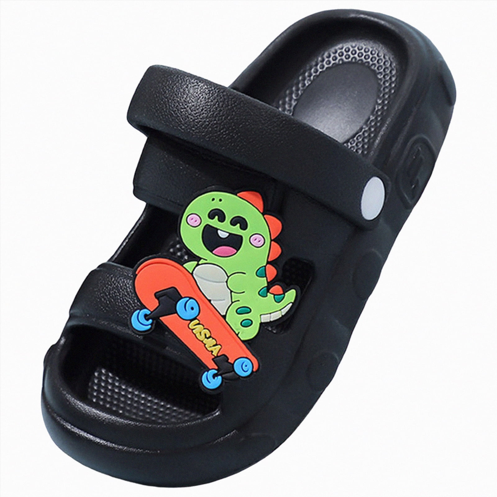 Ccpelsie Kids Shoes Cartoon Slide Sandals for Beach Pool Shower Summer ...