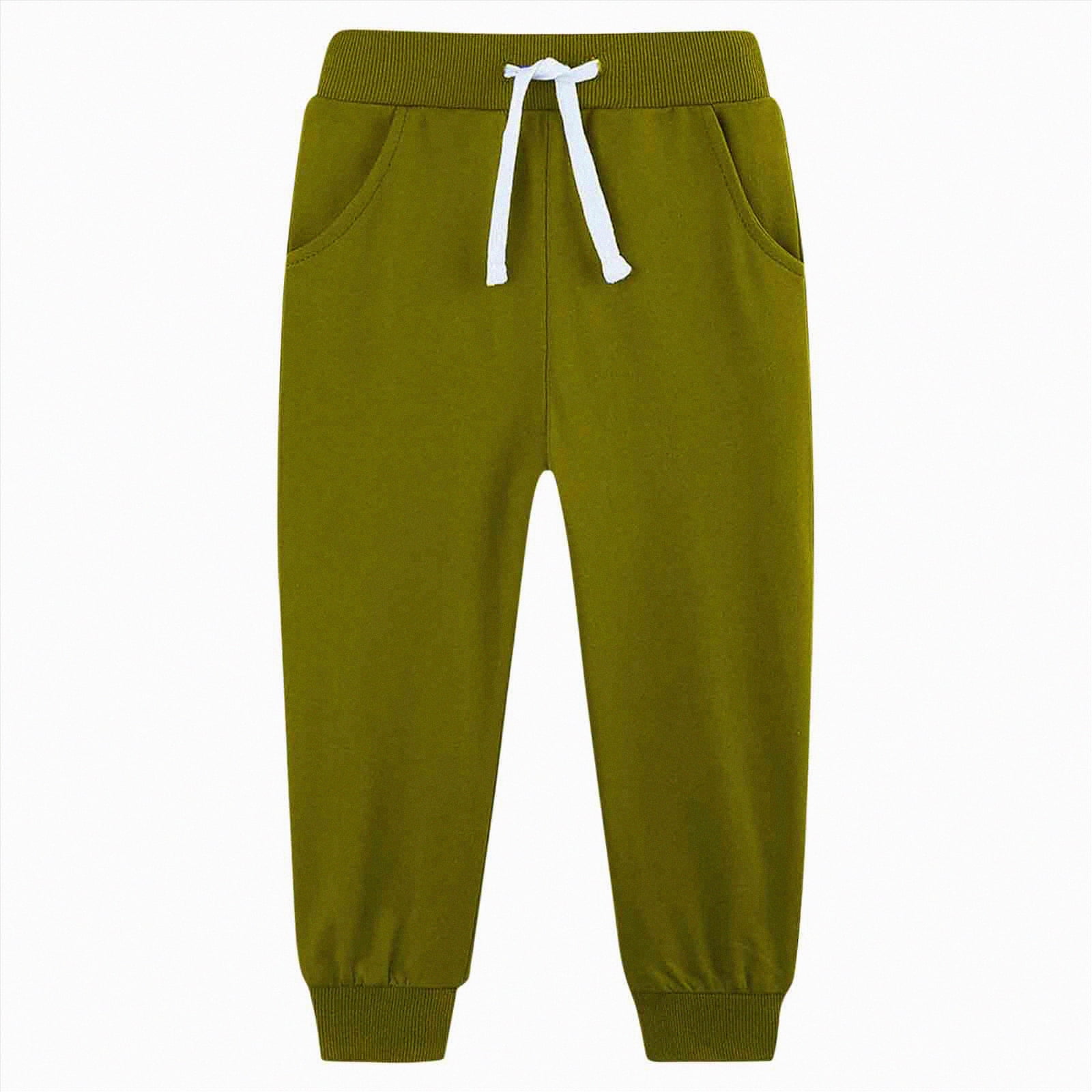 Ccpelsie Kids Toddler Baby Boys Solid Color Plush Sport Pants Pockets ...