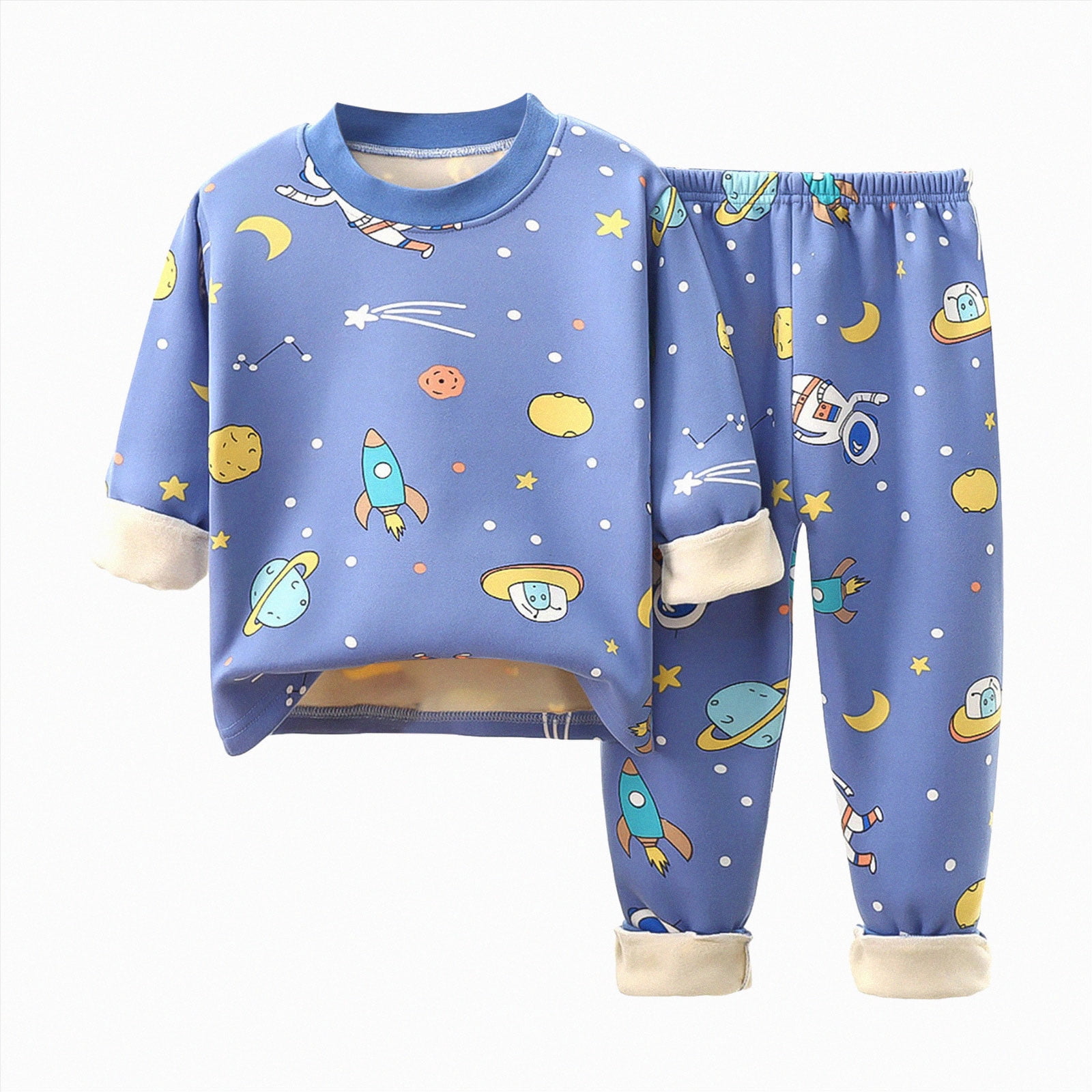 Ccpelsie Kids Toddler Fall Winter Boys and Girls Soft Comfy Sleepwear ...