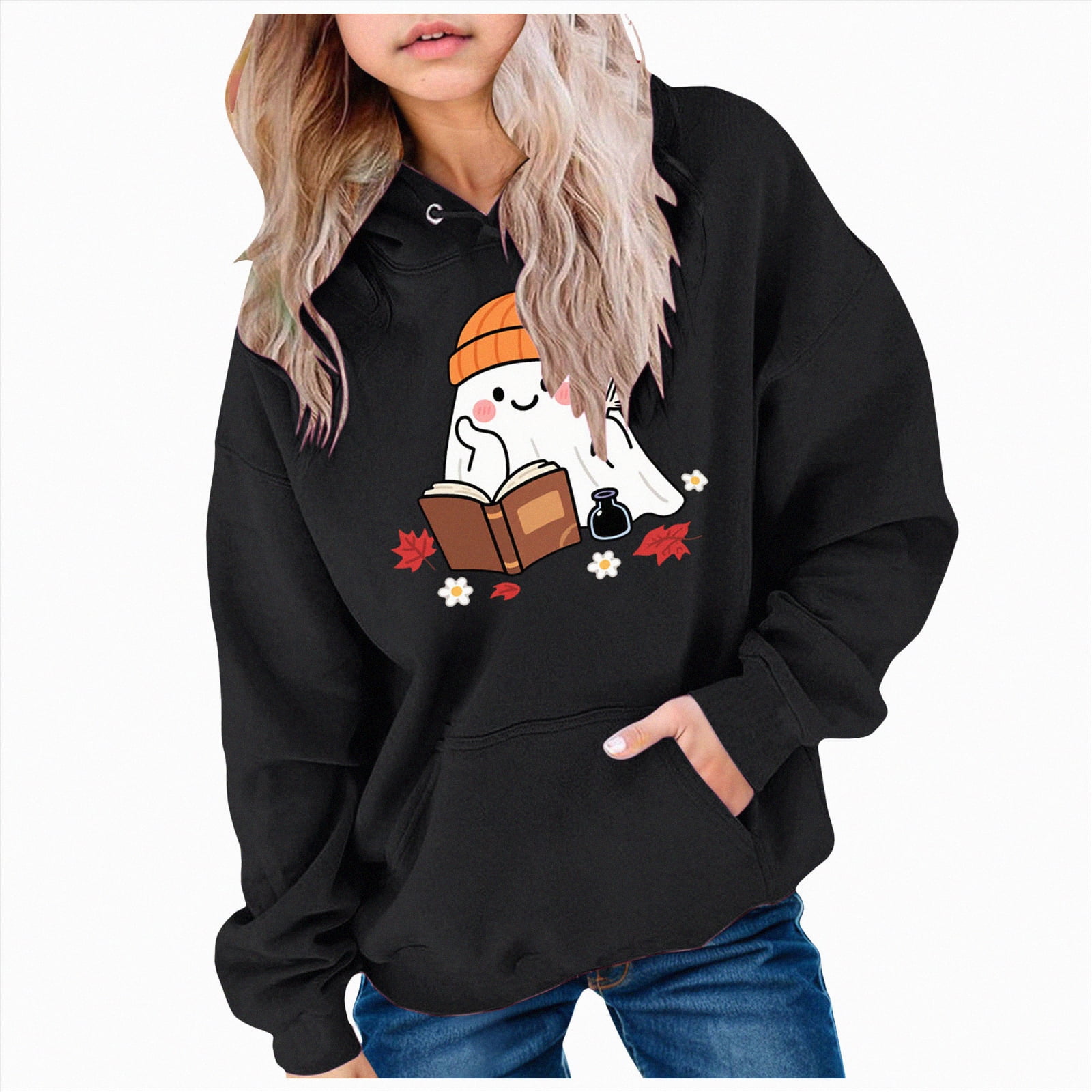 Ccpelsie Little/Big Girl Sweatshirts Clothes Kids Hoodies with Strings ...