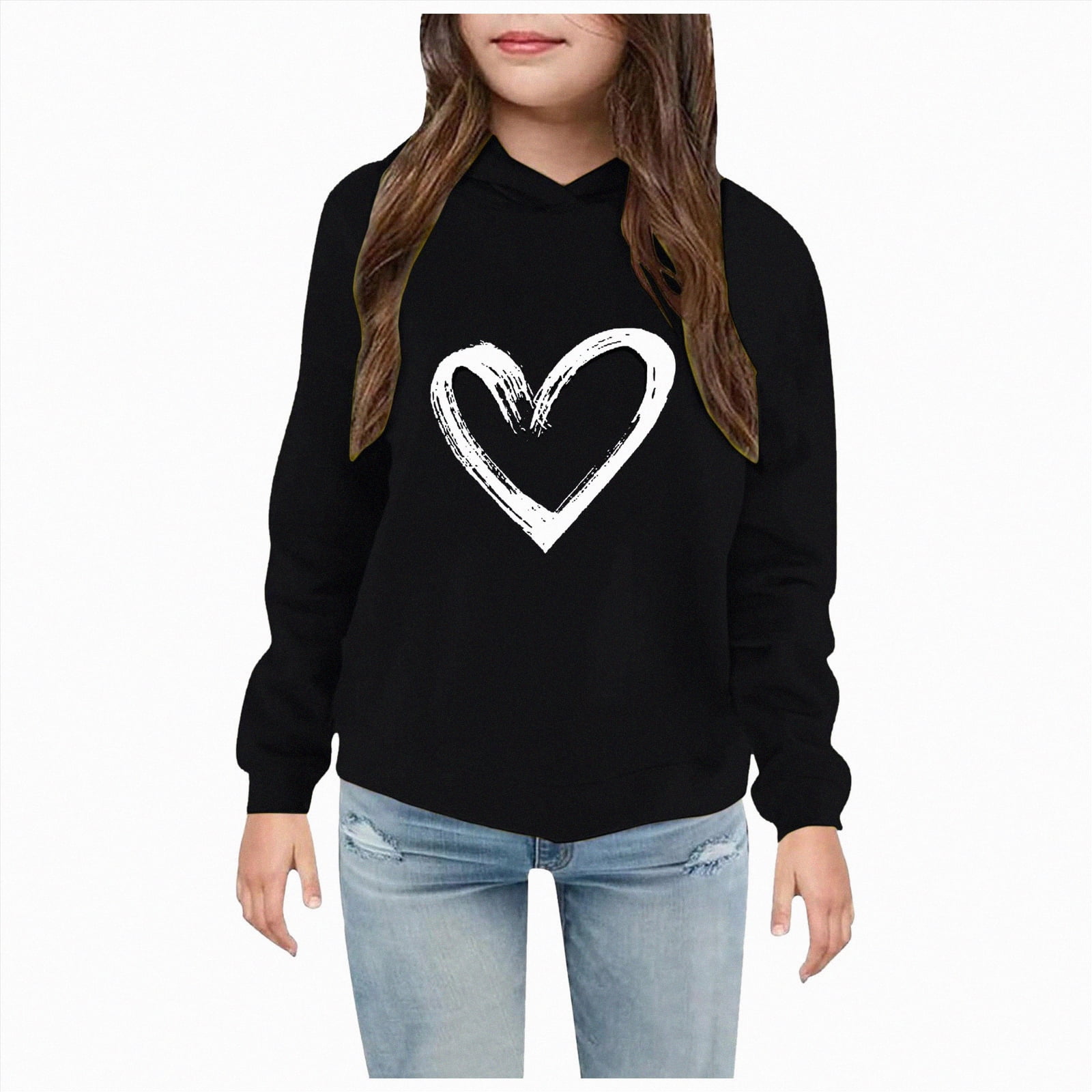 Ccpelsie Little/Big Girls Cropped Hoodie Kids Long Sleeve Crop Tops Tie ...