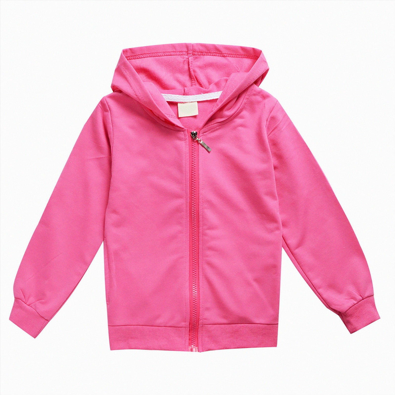 Ccpelsie Little & Big Girls Zip Up Hoodie Kids Fall Winter Full Zipper ...