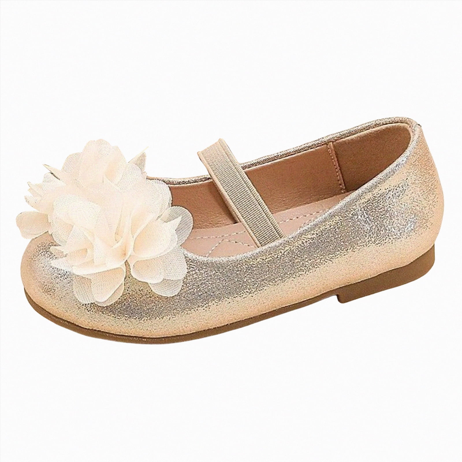 Ccpelsie Little Flower Girls Dress Shoes Toddler Kid Mary Jane Princess ...