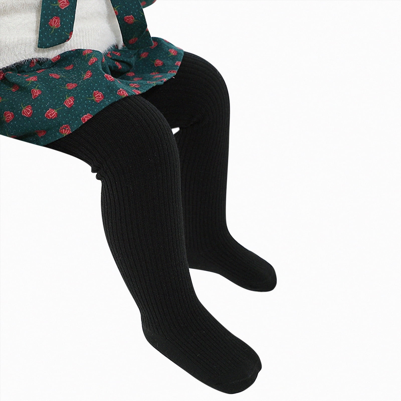 Ccpelsie Little Kids Winter Tights Thick Cotton Solid Leggings School ...