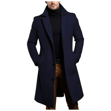 Camel Color Mens Full Length Wool Overcoat Belted Wool Overcoat ...