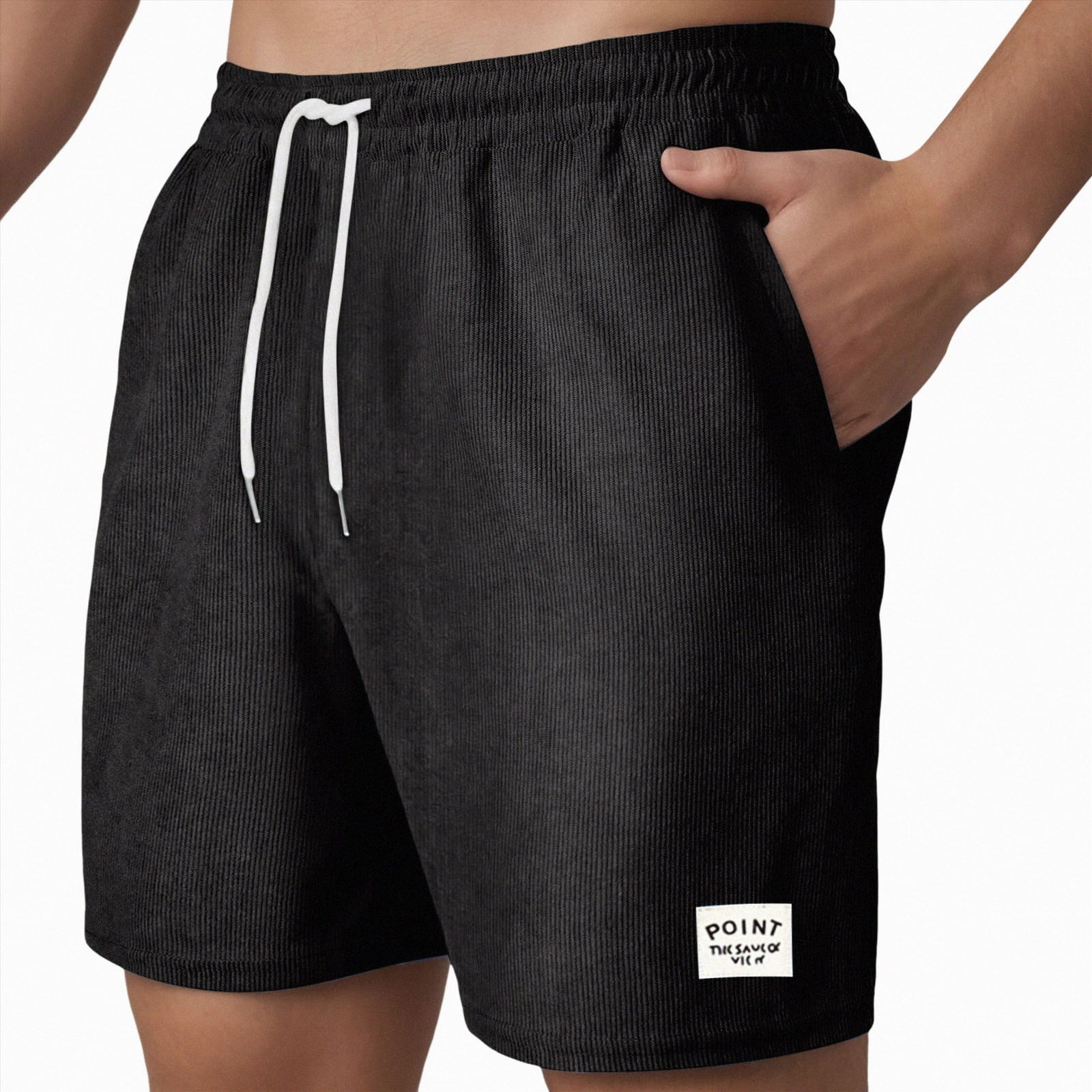 Ccpelsie Men's Cotton Casual Classic fit Chino Shorts Elastic Waist ...