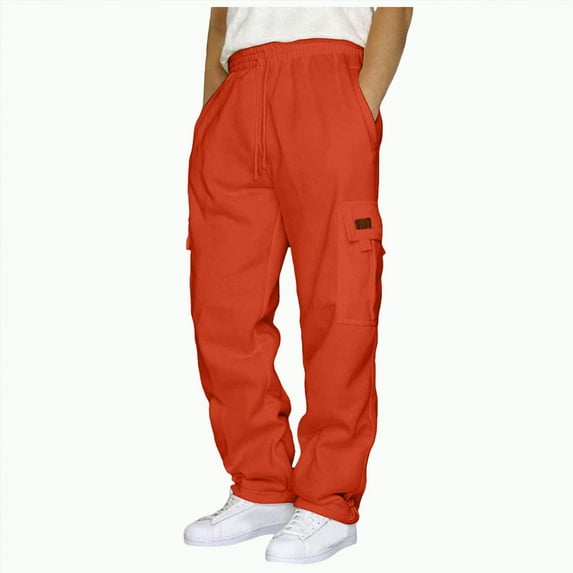 Ccpelsie Men's Spring Baggy Sweatpants Wide Leg Casual Elastic Waist ...