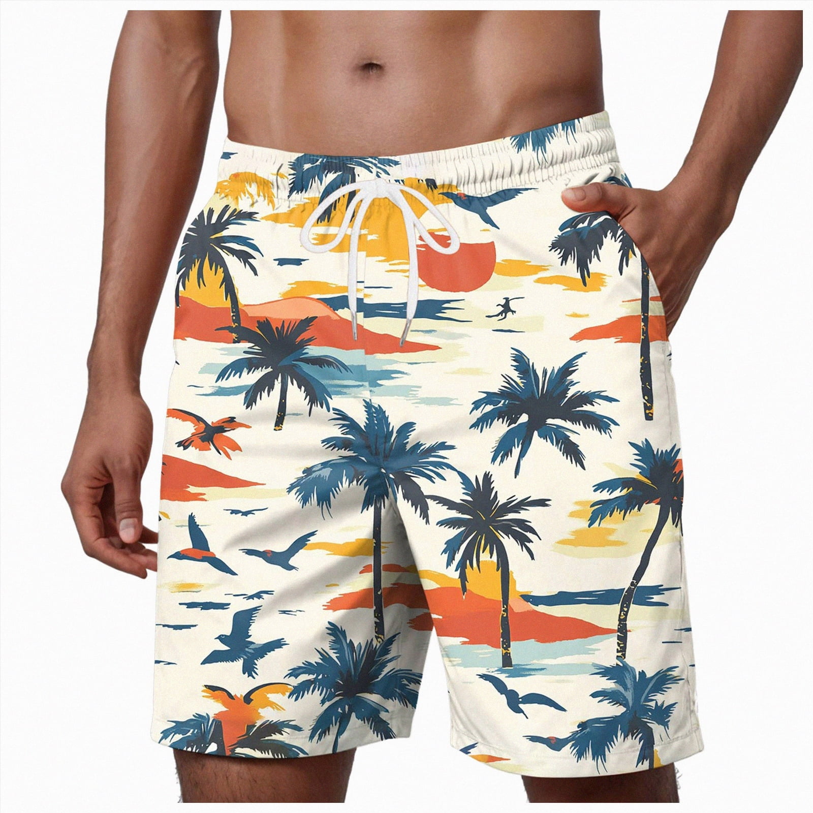 Ccpelsie Men's Summer Beach Shorts Quick Dry Mesh Shorts Men ...