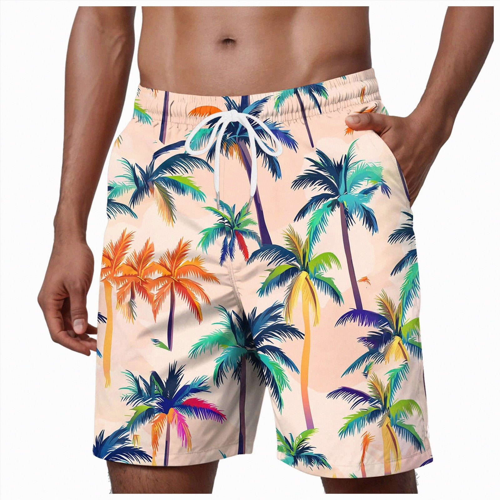 Ccpelsie Men's Summer Beach Shorts Quick Dry Mesh Shorts Men ...