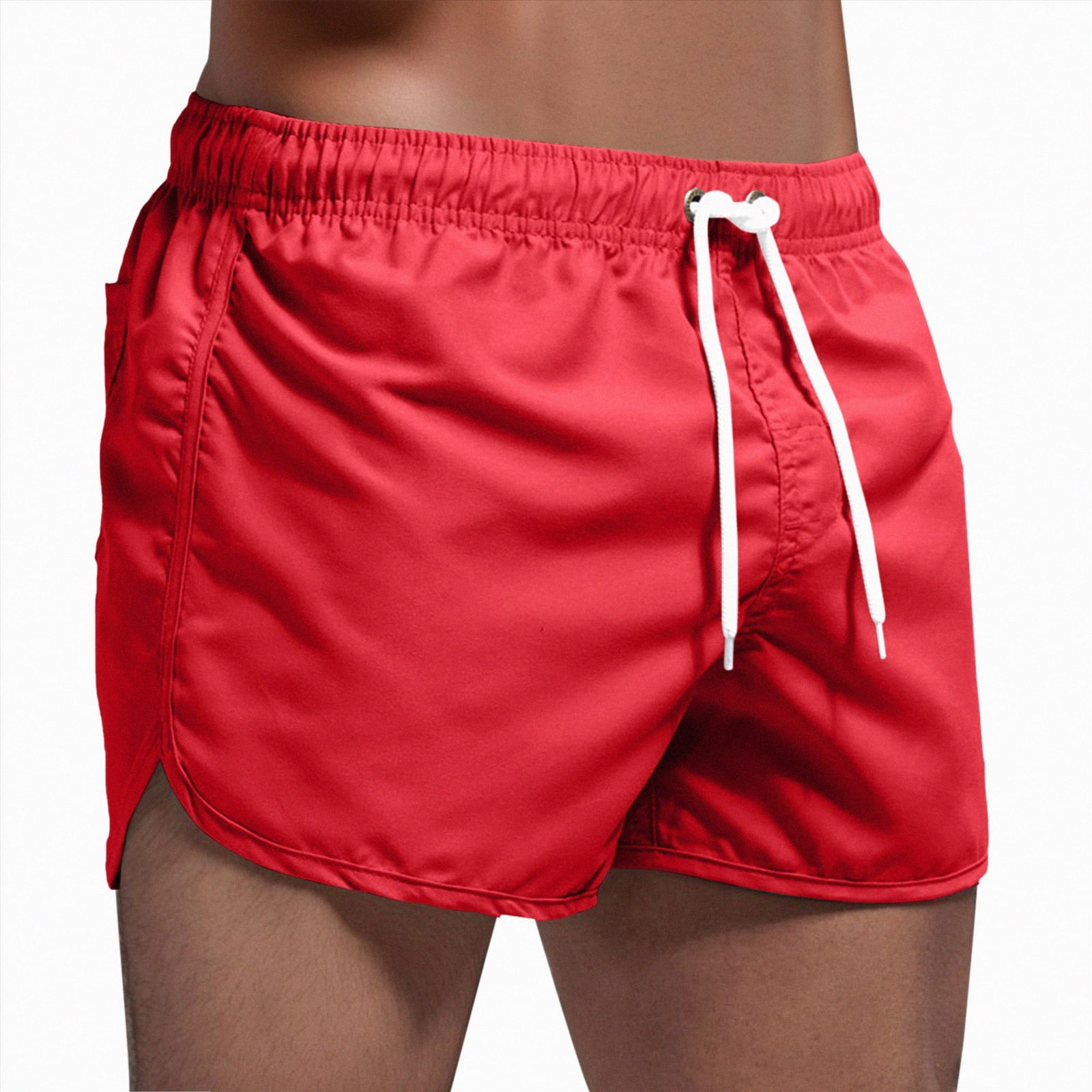 Ccpelsie Men's Swim Trunks with Compression Liner Quick Dry Board ...