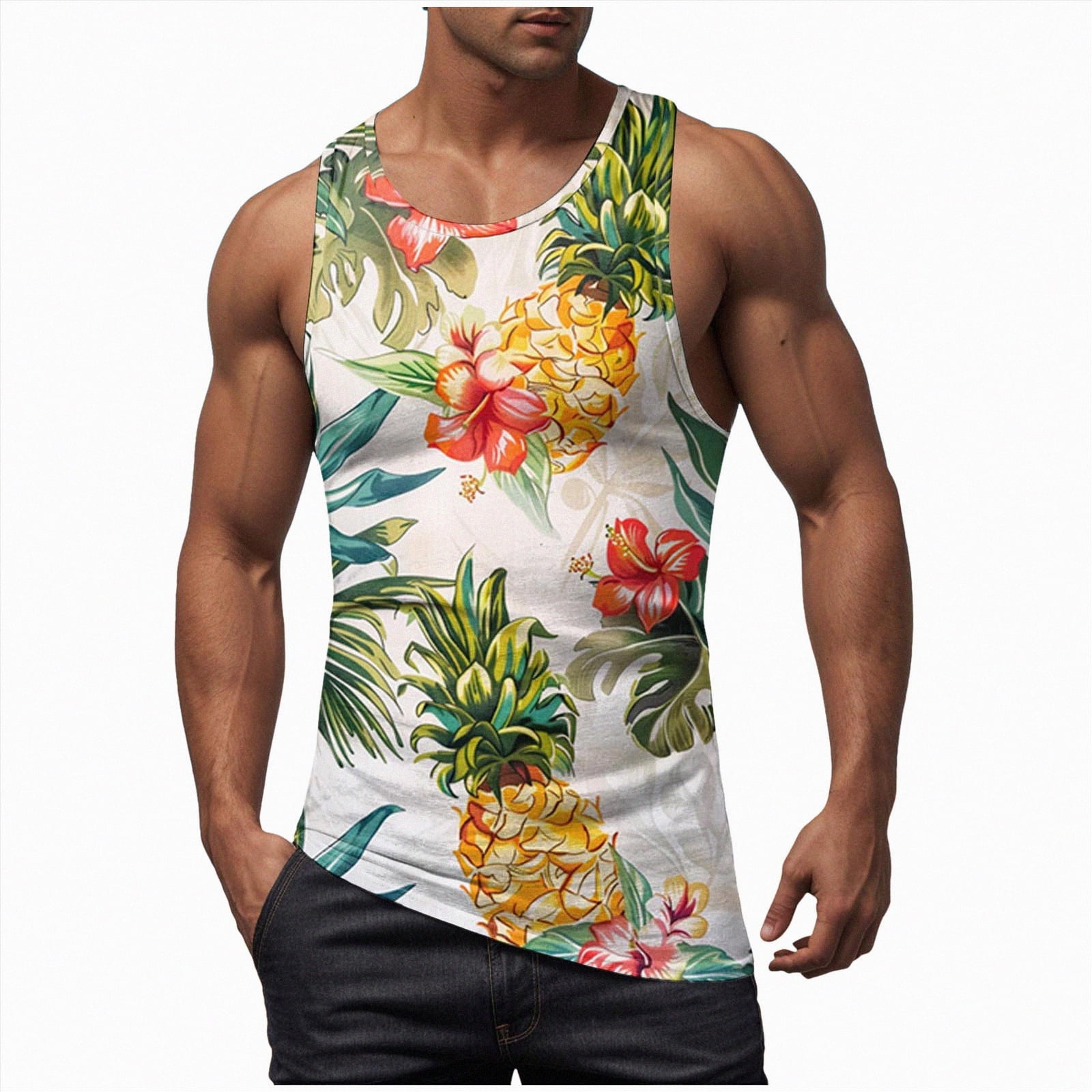 Ccpelsie Men's Workout Tank Tops Sleeveless Muscle Tee Gym Bodybuilding ...
