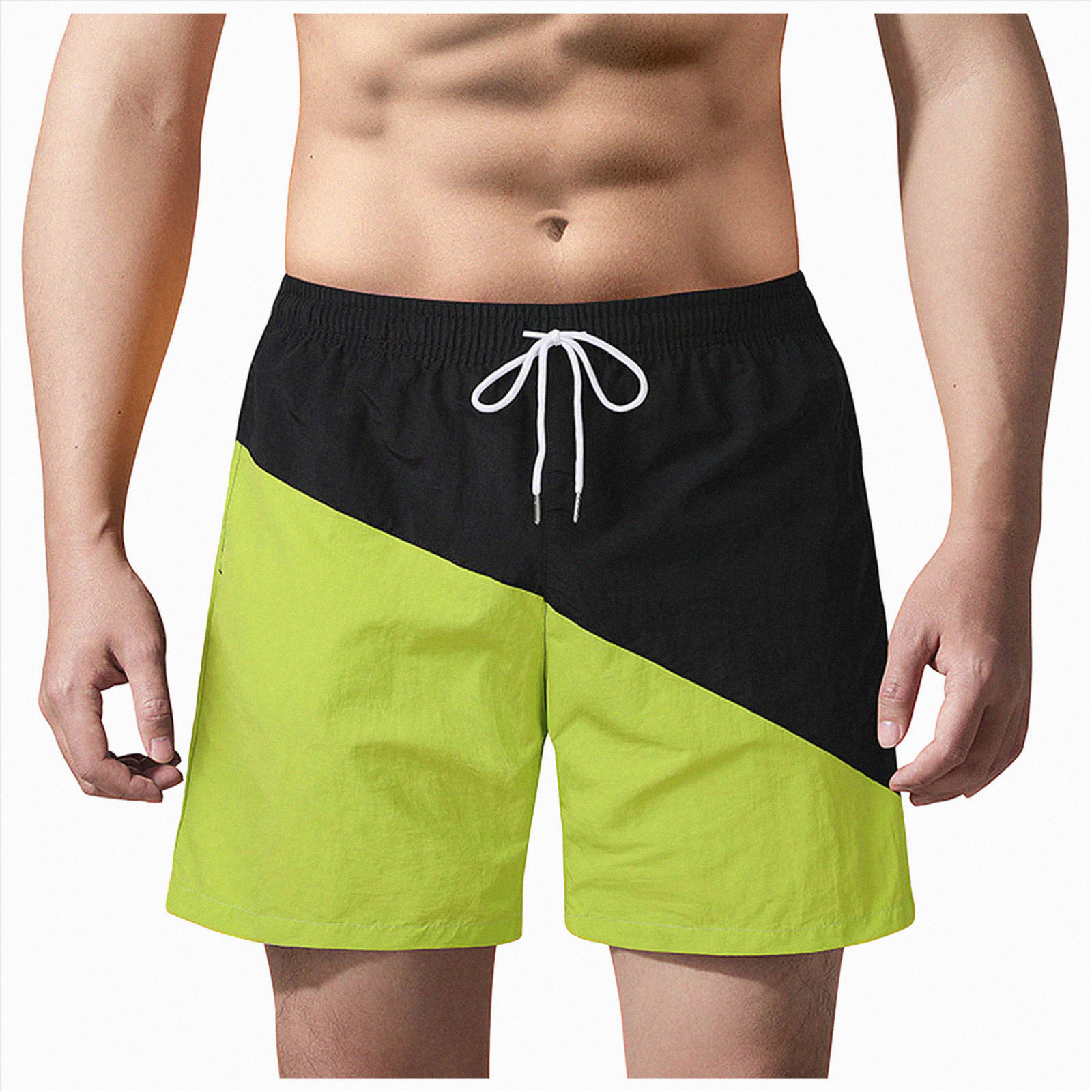 Ccpelsie Mens Boys Short Vintage Swim Trunks with Mesh Lining Quick Dry ...