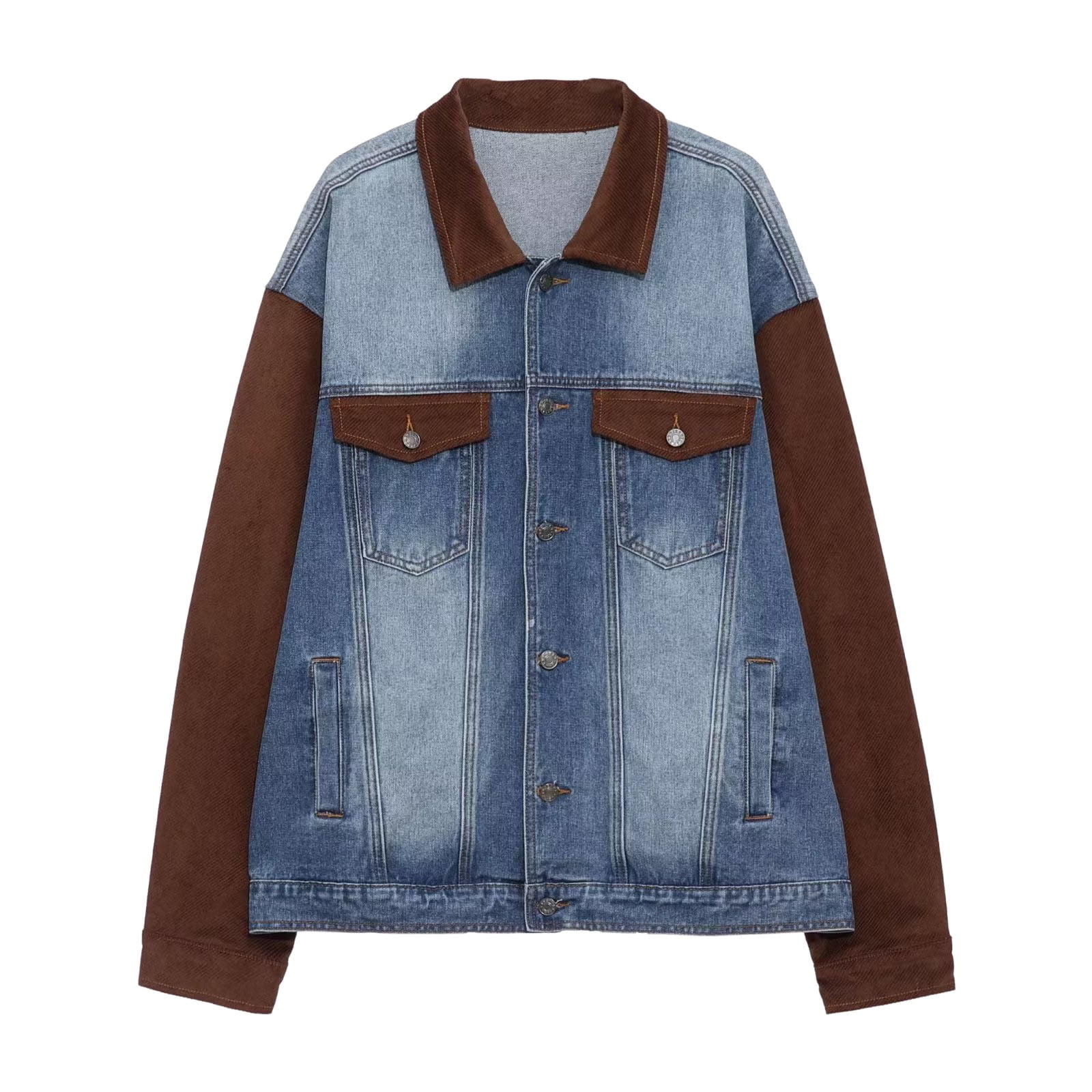 Ccpelsie Mens Flannel Lined Shirt Jacket Vintage Snap Button Western ...