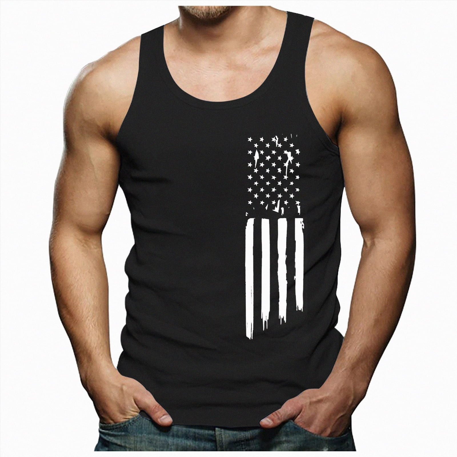 Ccpelsie Mens Gym Stringer Tank Tops Workout Fitness Shirts Comfortable ...