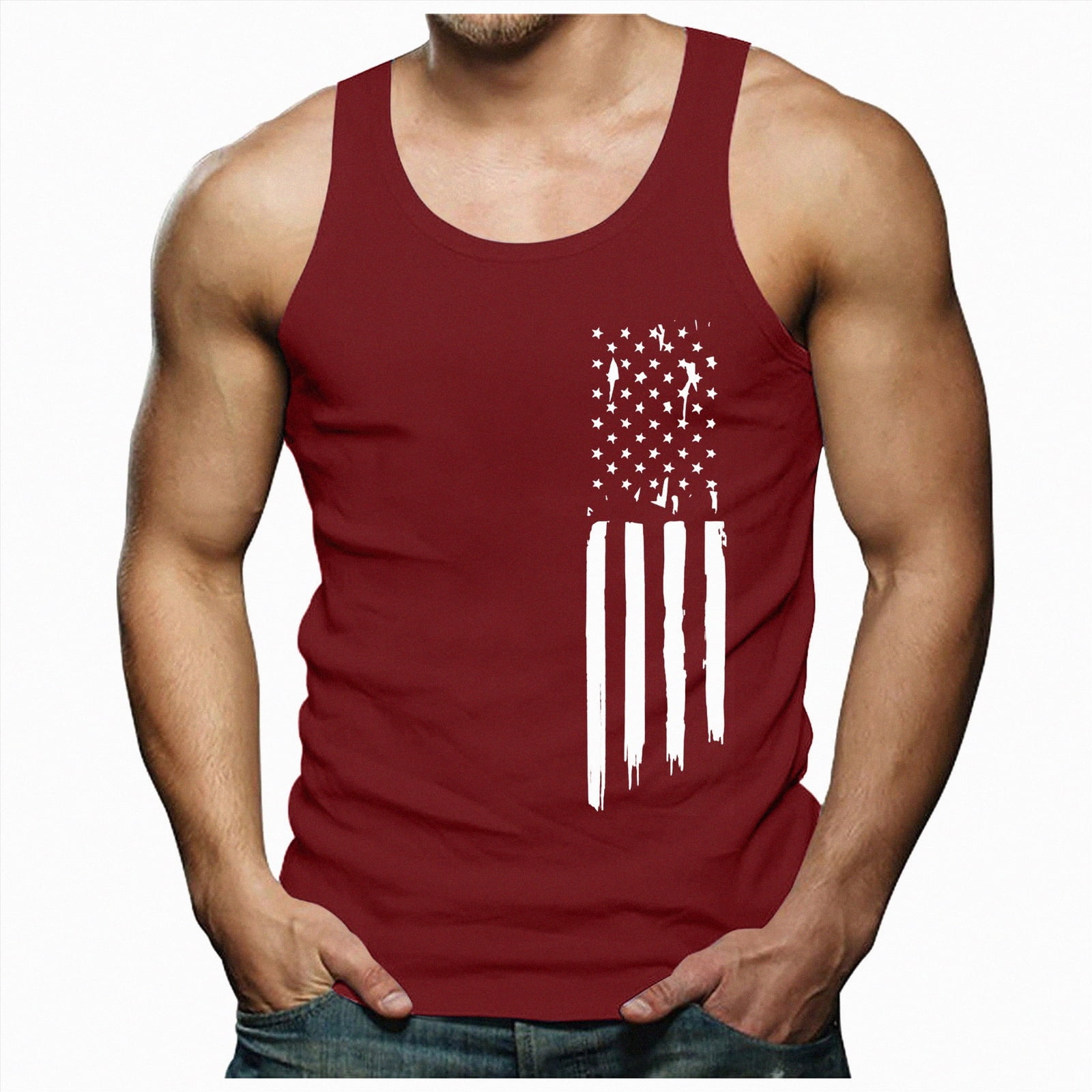 Ccpelsie Mens Gym Stringer Tank Tops Workout Fitness Shirts Comfortable ...