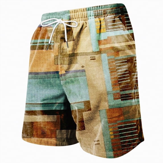 Ccpelsie Mens Retro Drawstring Shorts Summer Casual Solid Color Elastic ...