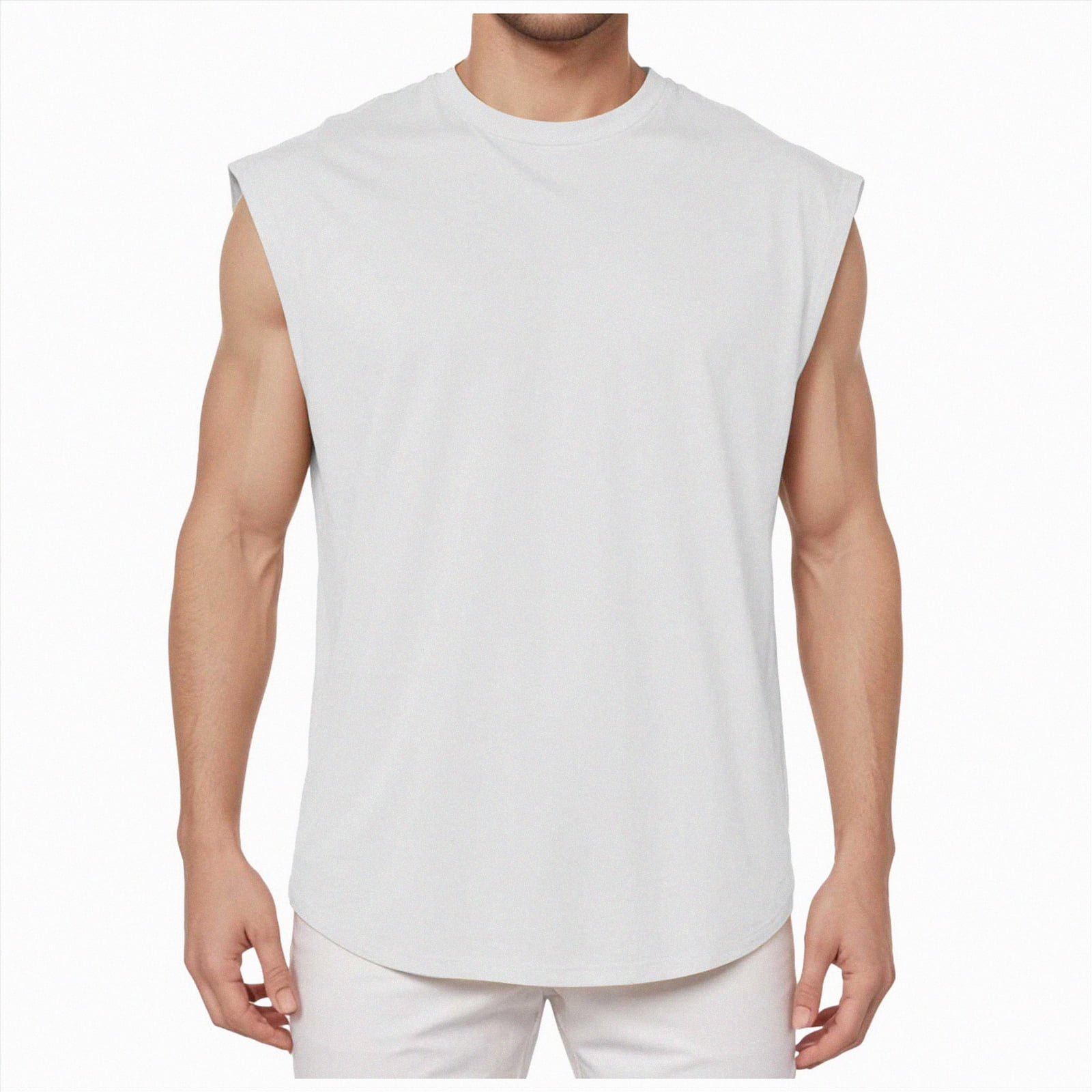 Ccpelsie Mens Running Tank Tops Athletic Sleeveless Workout Gym ...