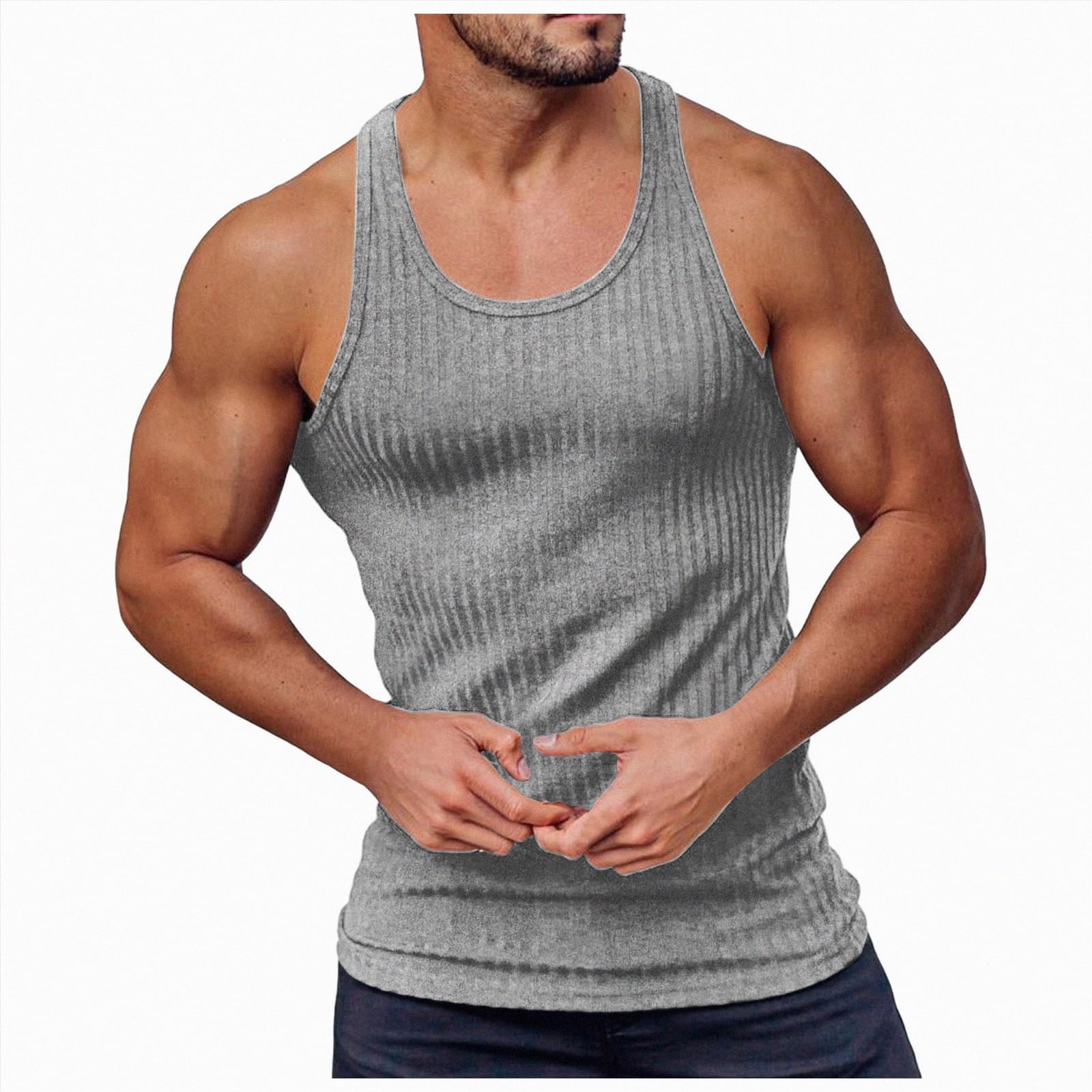 Ccpelsie Mens Summer Sleeveless Shirts Casual Tank Tops Lightweight ...