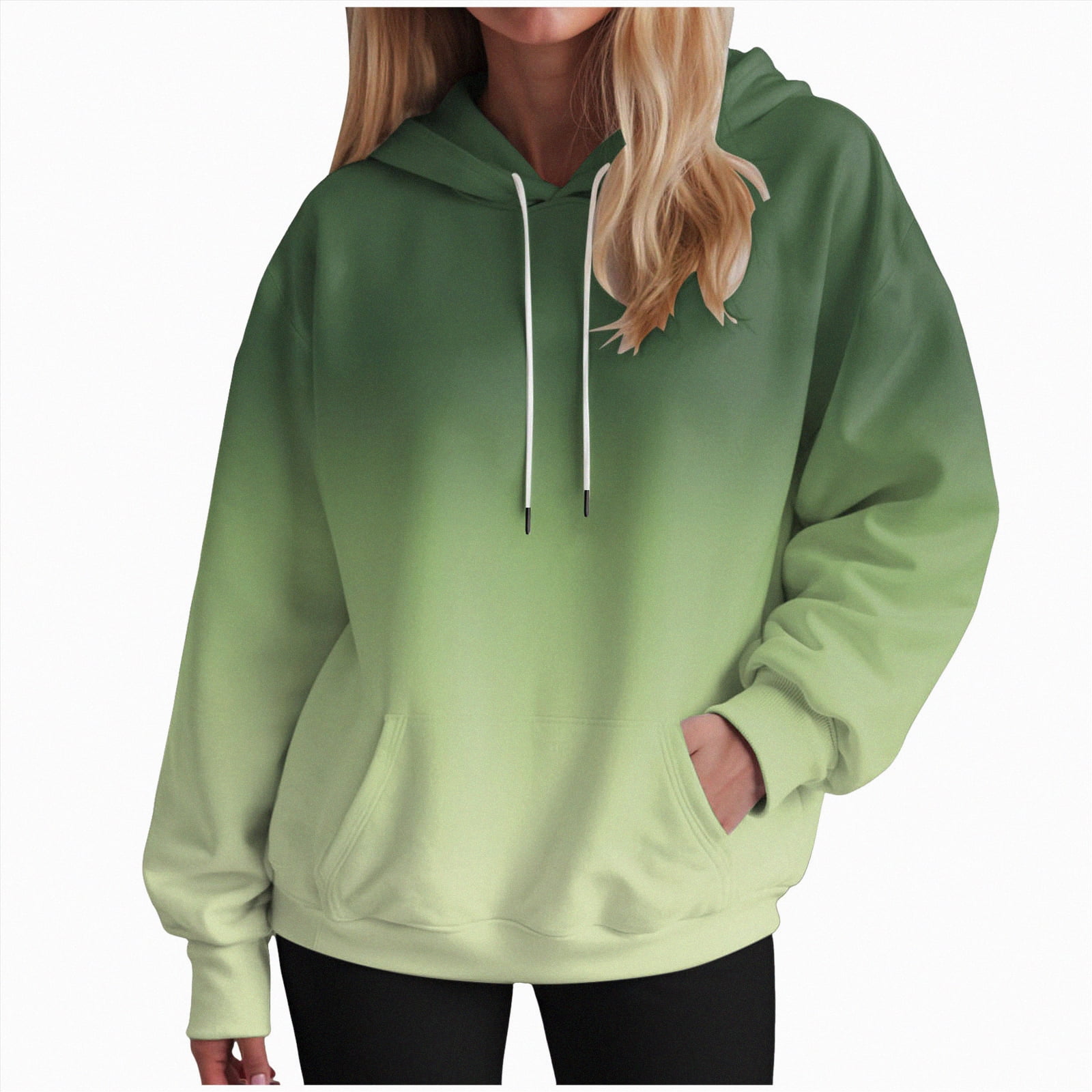 Ccpelsie Oversized Hoodies For Women Gradient Sweatshirts Baggy ...