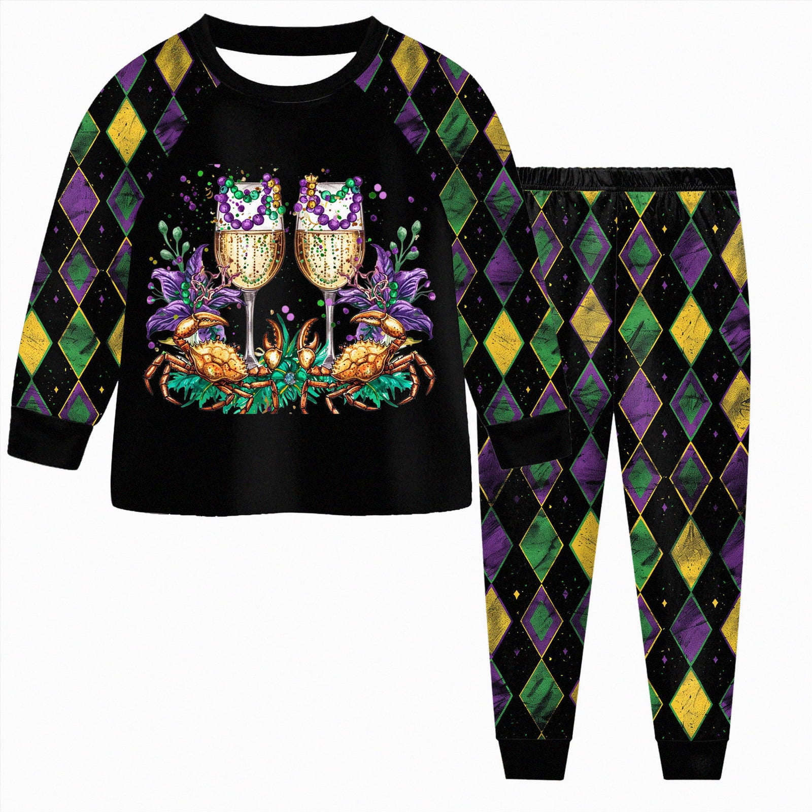 Ccpelsie Super Soft Kids 2 Piece Carnival Set Long Sleeve Crewneck ...