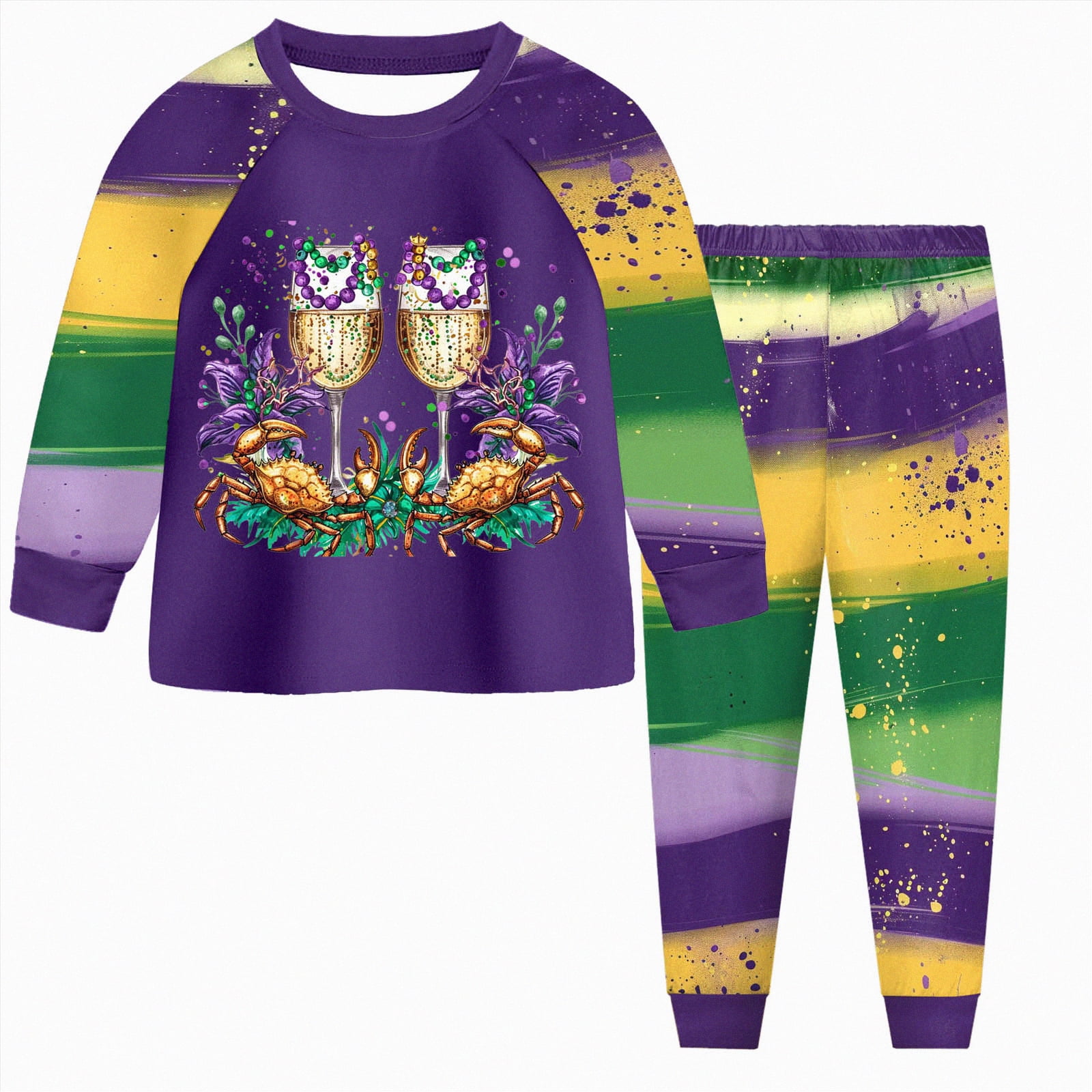 Ccpelsie Super Soft Kids 2 Piece Carnival Set Long Sleeve Crewneck ...