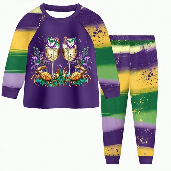 Ccpelsie Super Soft Kids 2 Piece Carnival Set Long Sleeve Crewneck ...