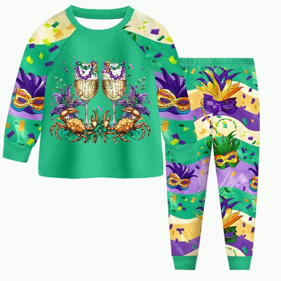 Ccpelsie Super Soft Kids 2 Piece Carnival Set Long Sleeve Crewneck ...