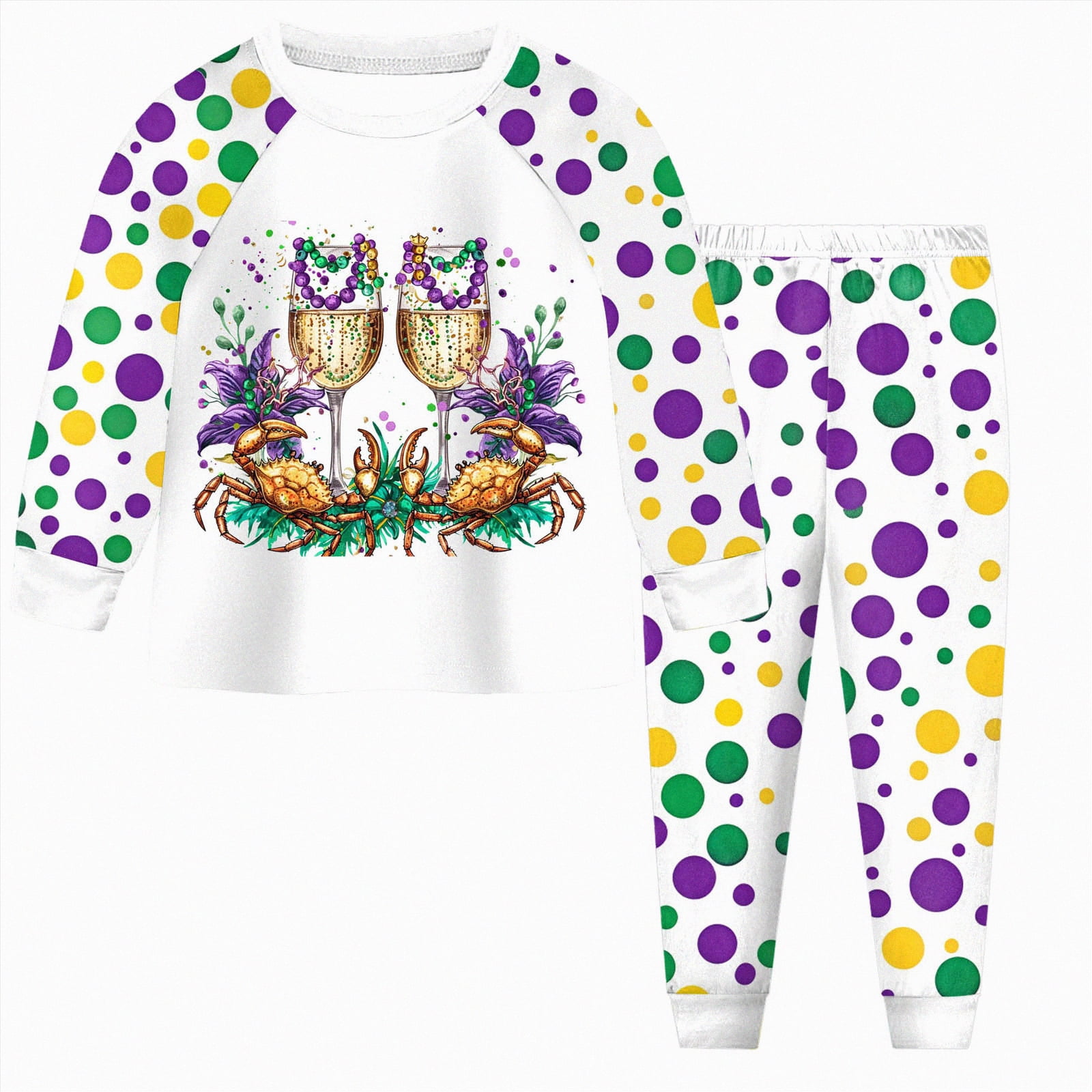 Ccpelsie Super Soft Kids 2 Piece Carnival Set Long Sleeve Crewneck ...