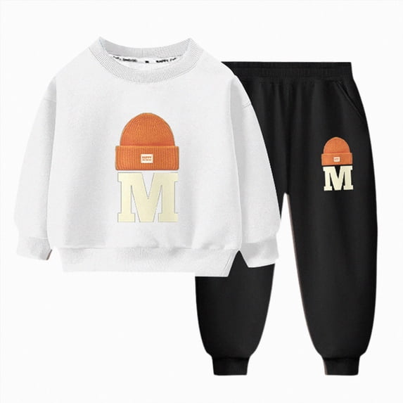 Ccpelsie Toddler Baby Boy Clothes Set Long Sleeve Sweatshirt and Pants ...