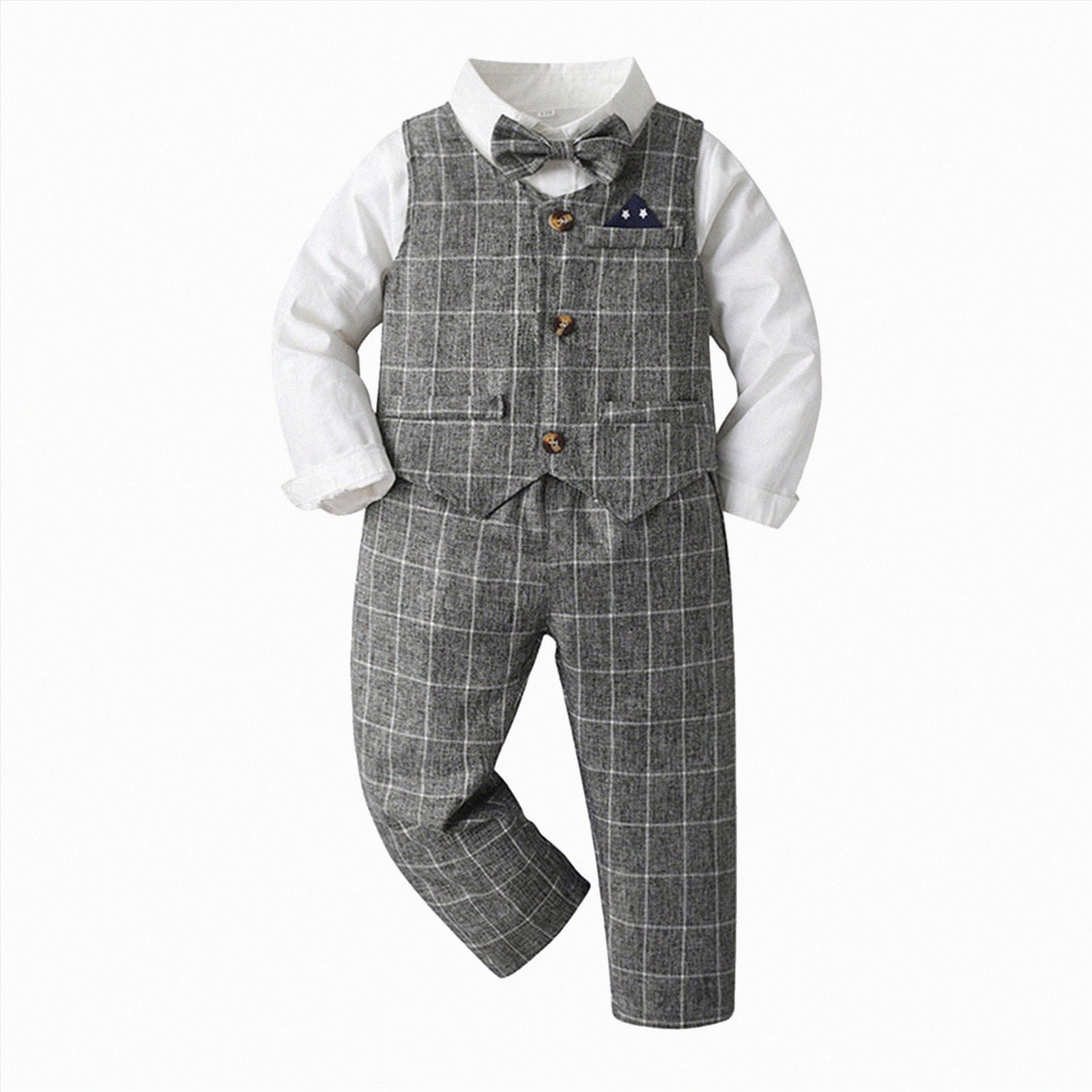 Ccpelsie Toddler Baby Boy Fall Outfit Funny Print Long Sleeve ...