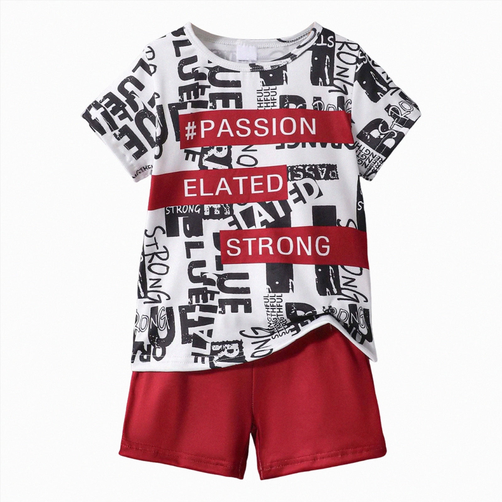 Ccpelsie Toddler Baby Boy Summer Cartoon Outfit Kids Boys Short Sleeve ...