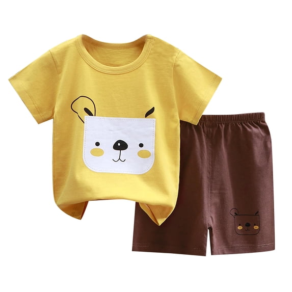 Ccpelsie Toddler Baby Two-Piece Set Playful Color Block Design Toddler ...